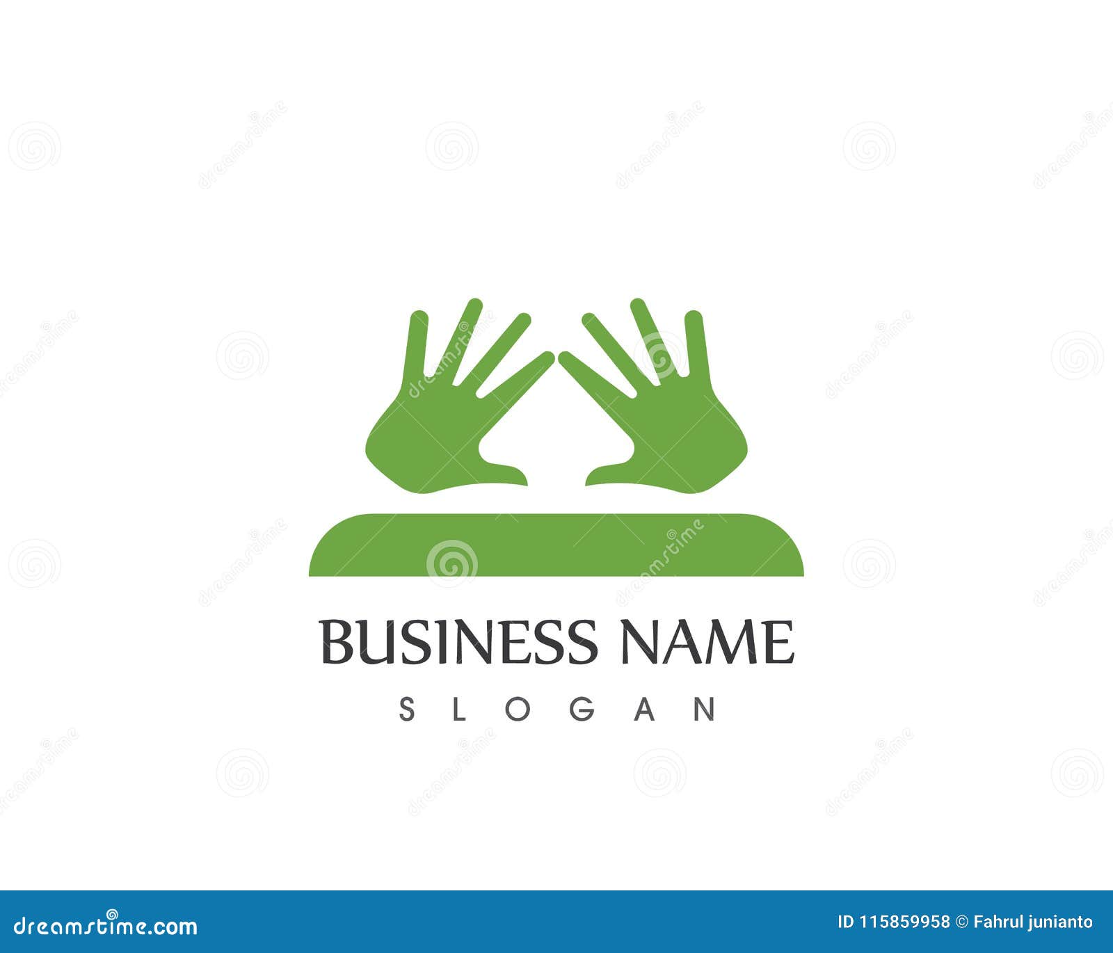 Mano Logo Design ilustración del vector. Ilustración de aislado - 115859958