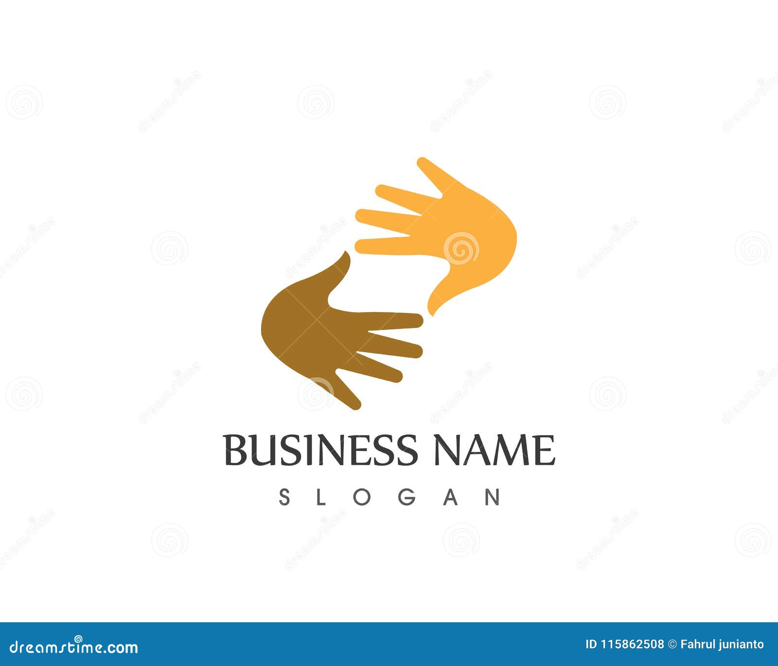 Mano Logo Design Template ilustración del vector. Ilustración de fondo ...