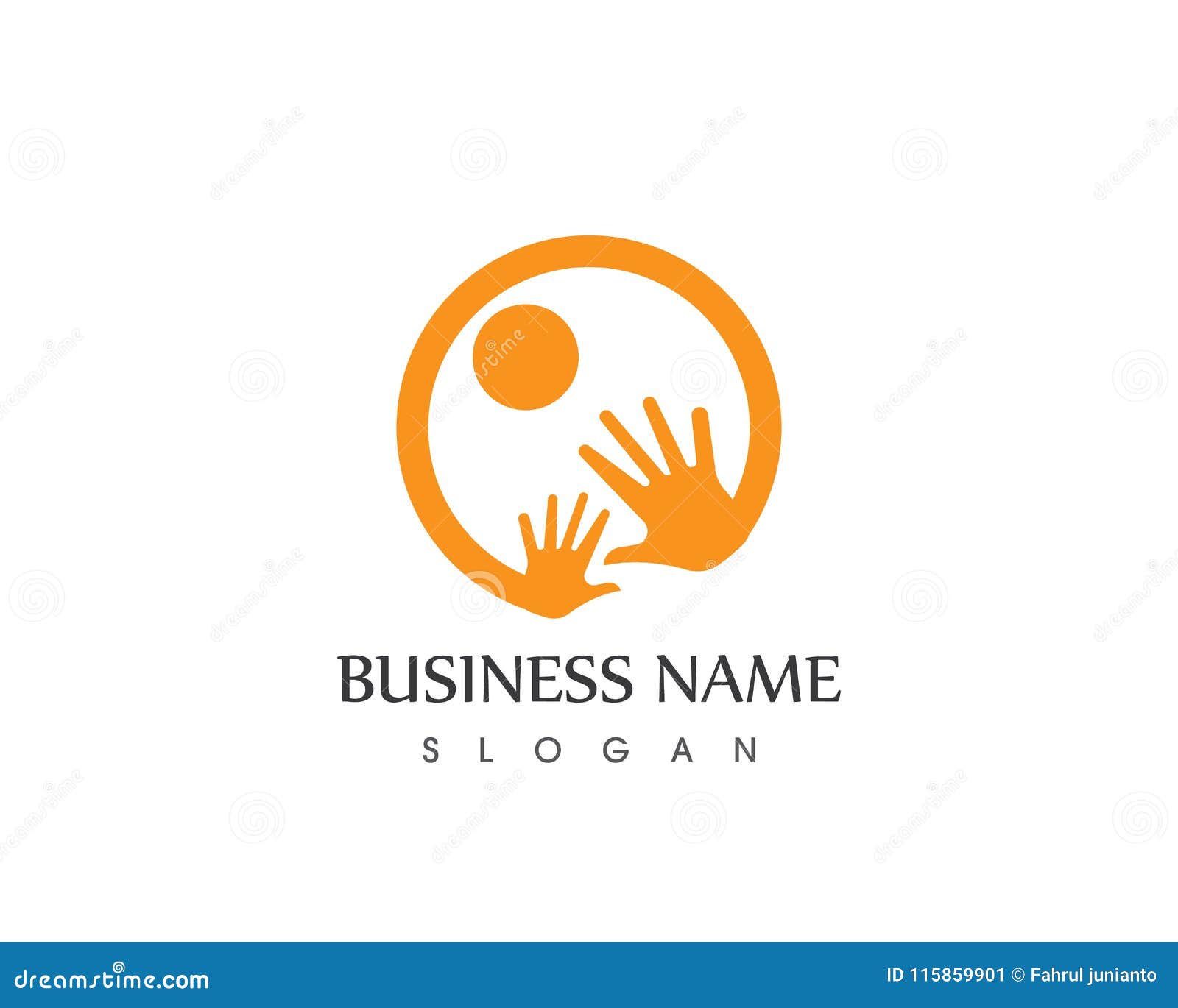 Mano Logo Design Template De La Gente Ilustración del Vector ...