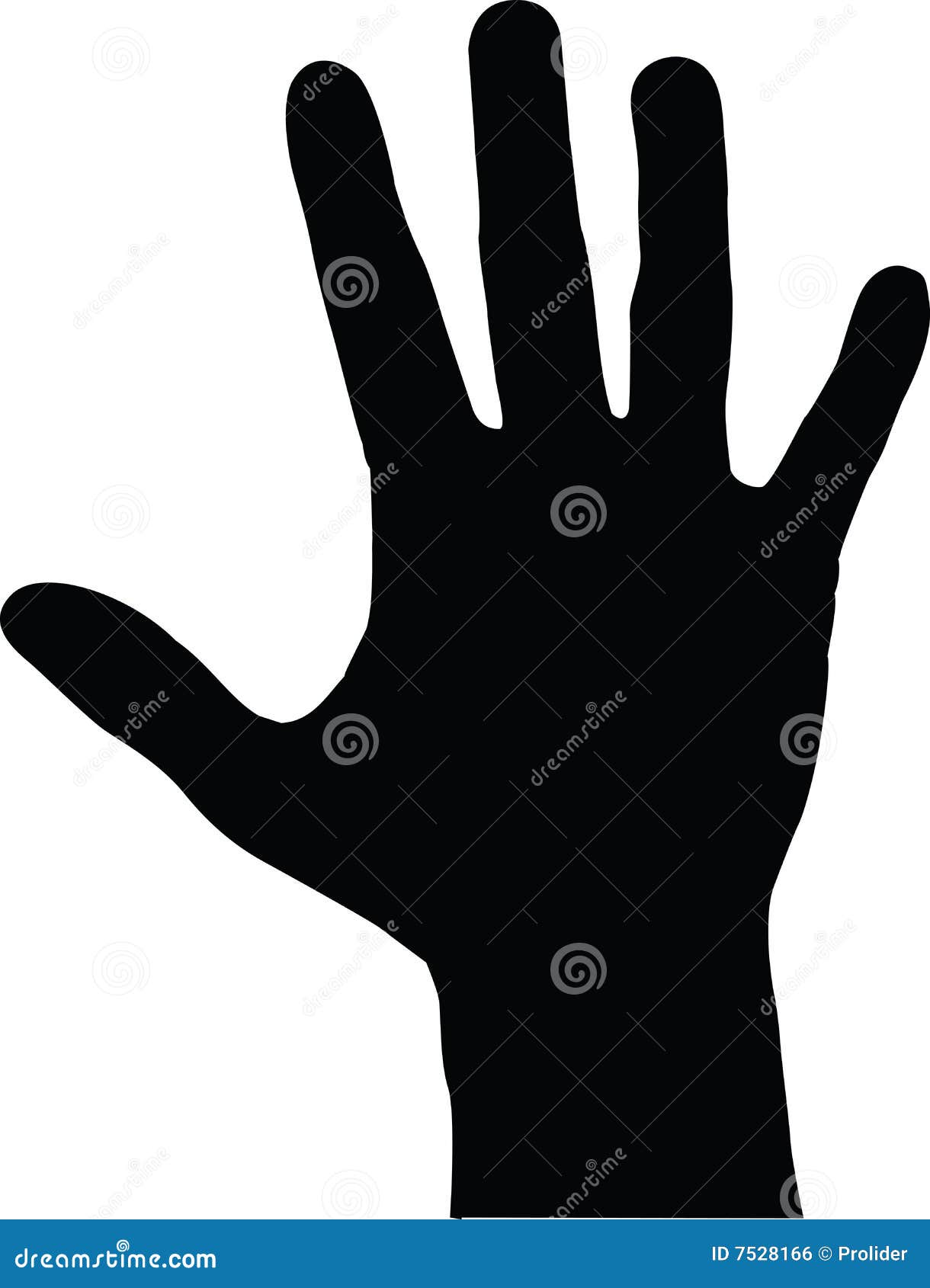 Mano negra stock de ilustración. Ilustración de drawing - 7528166
