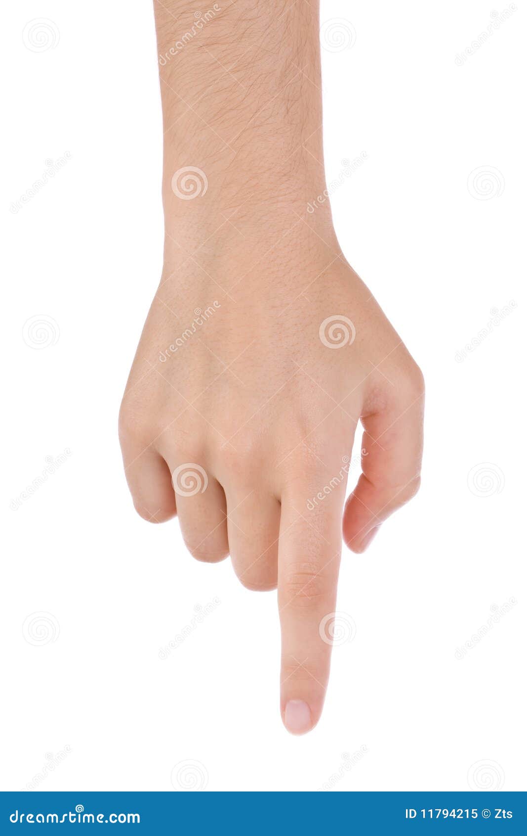 Mano Que Señala, Tocando O Presionando Imagen de archivo - Imagen de ...