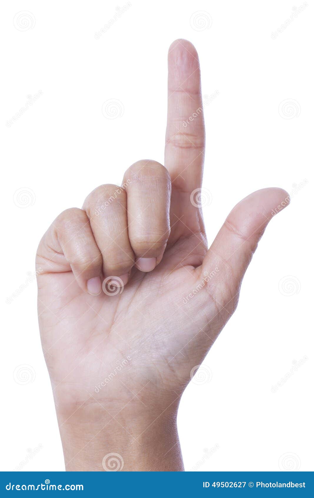 Mano Que Simula Presionando Un Botón Imagen de archivo - Imagen de ...