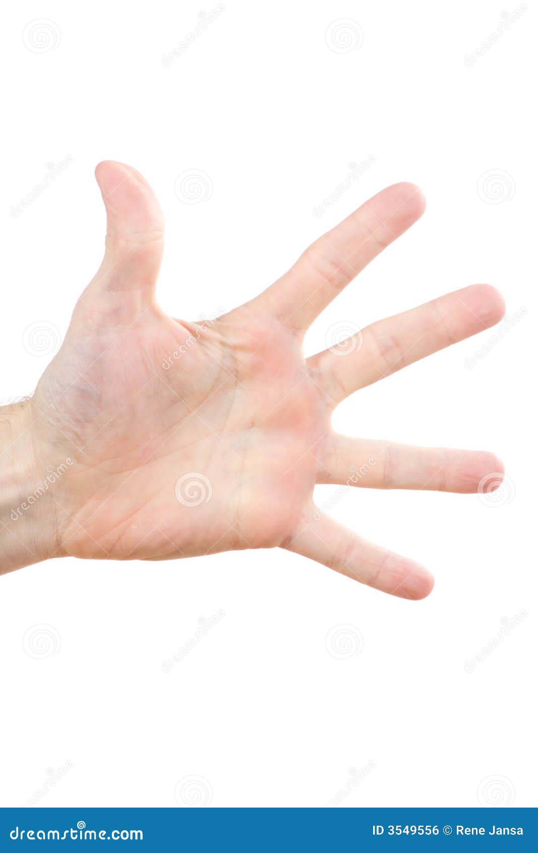 Mano umana Outstretched fotografia stock. Immagine di giusto - 3549556