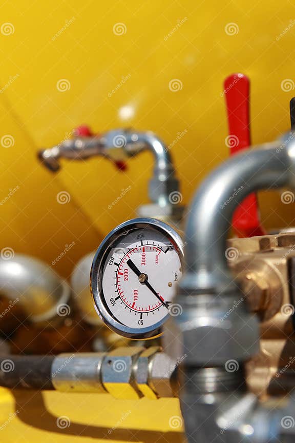 Manometer. stock image. Image of machine, pneumatic, measuring - 27204689