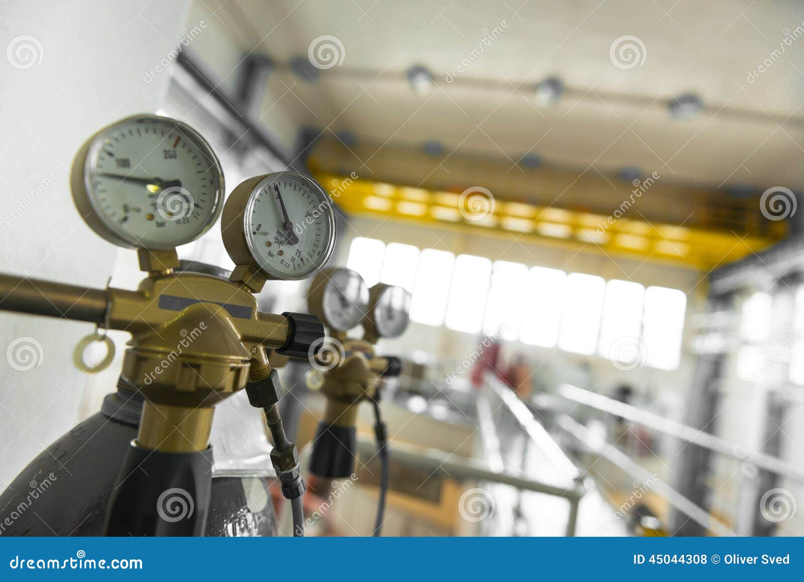 Manometer of an Air Compressor Stock Photo - Image of pressure ...