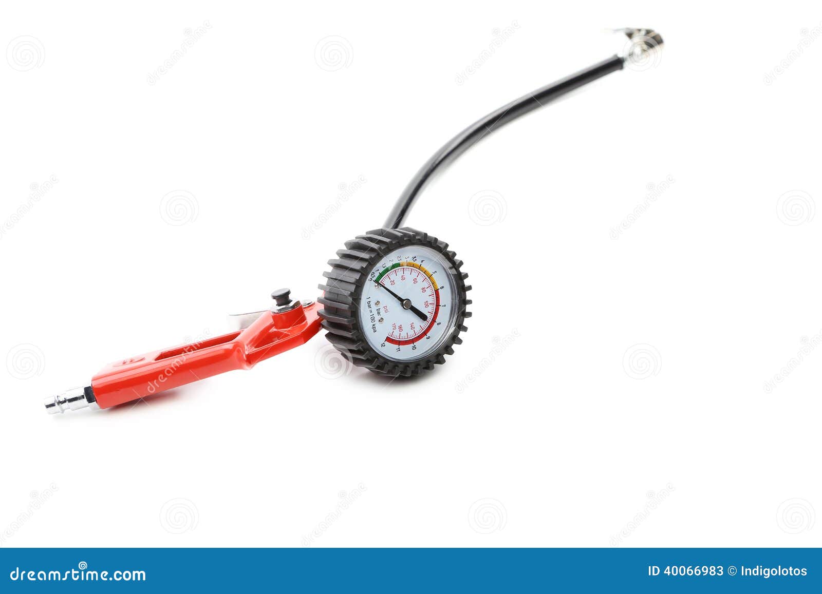 Manometer for Car Tyre Pressure Setting Stock Image - Image of ...