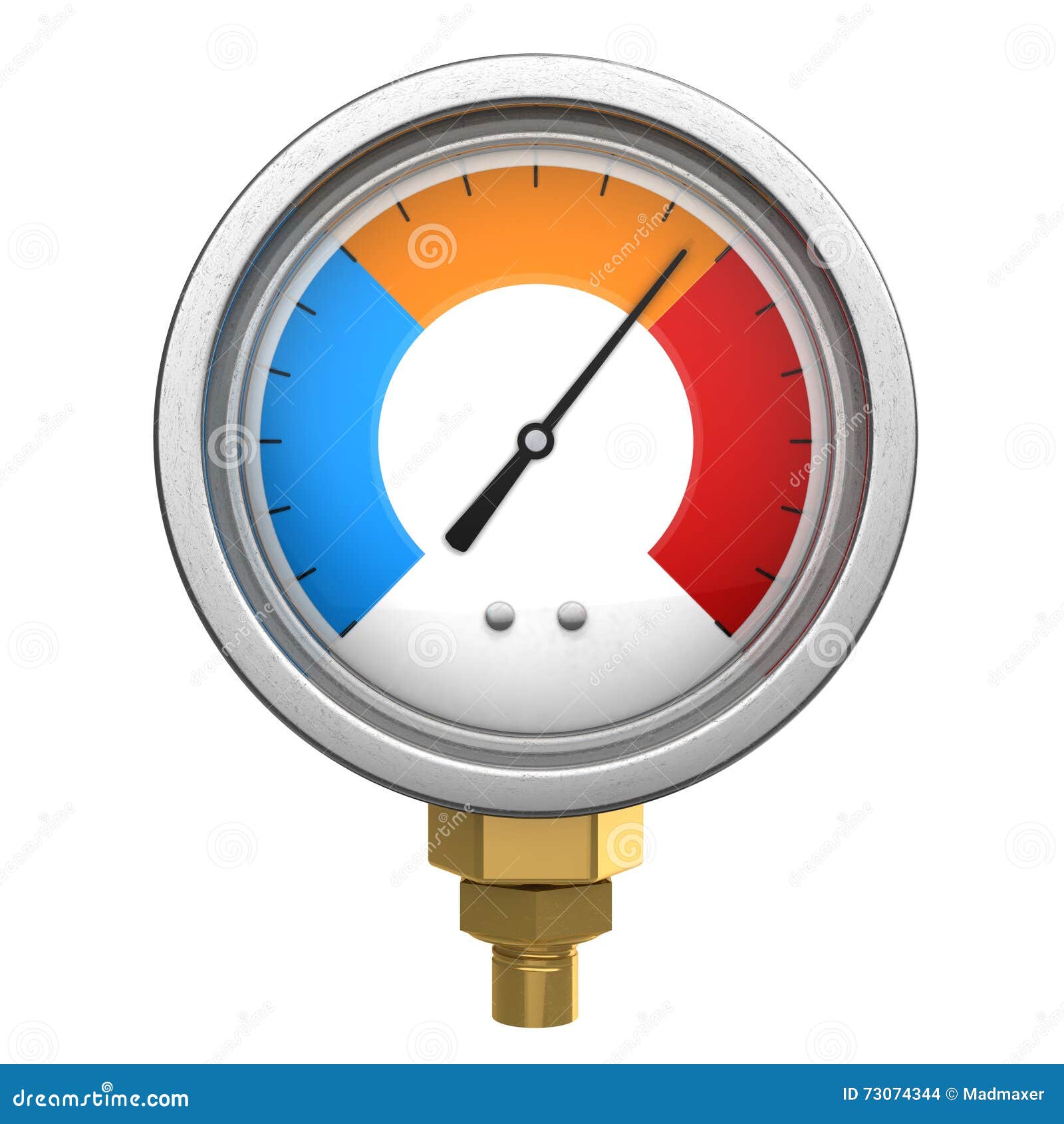 Manometer With Temperature Scale. Vector Illustration | CartoonDealer ...