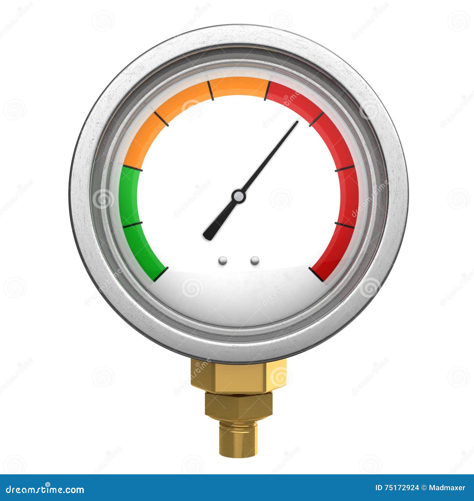 Manometer 3d isolated stock illustration. Illustration of manufacturing ...