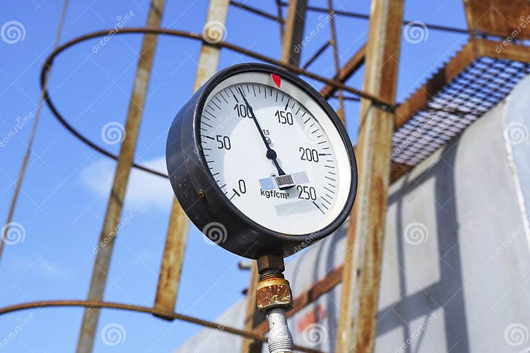 The Manometer is the Device for Measurement of Pressure. Manomet Stock ...