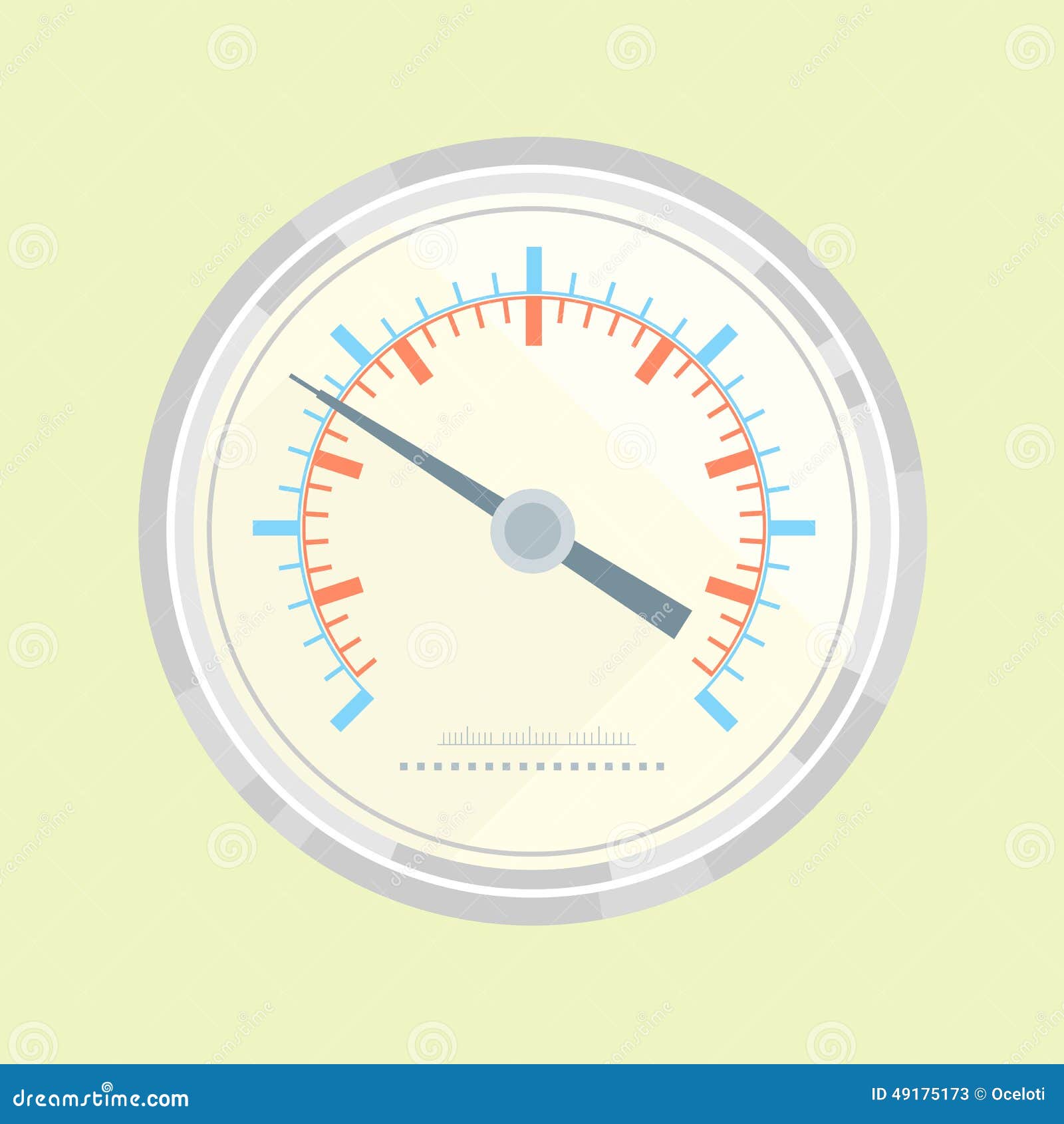 Manometer flat style stock vector. Illustration of technology - 49175173