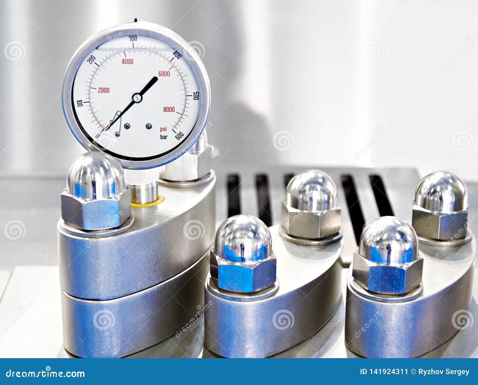 Manometer for industrial stock image. Image of metal - 141924311
