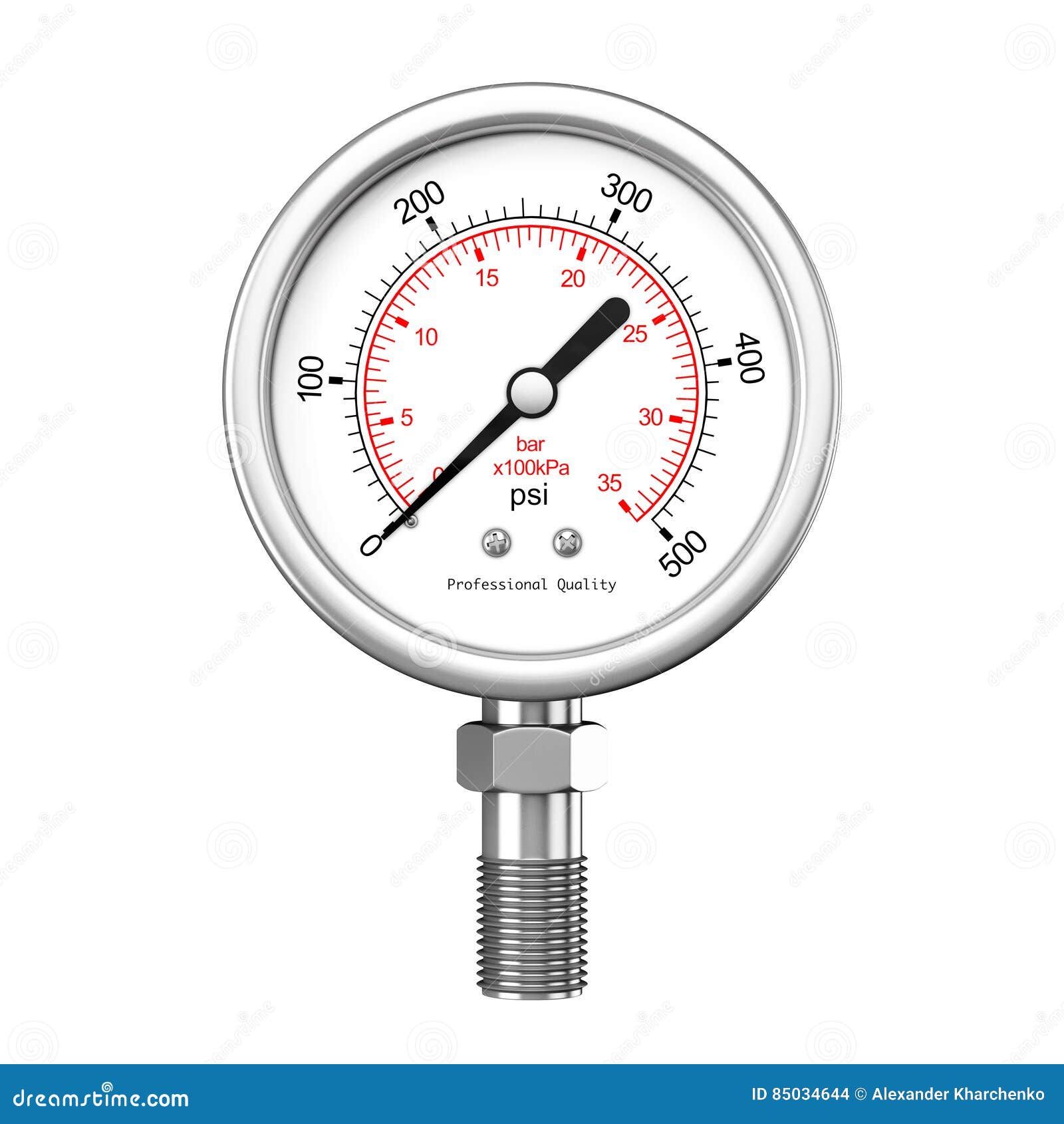 Manometer-Manometer Wiedergabe 3d Stock Abbildung - Illustration von ...