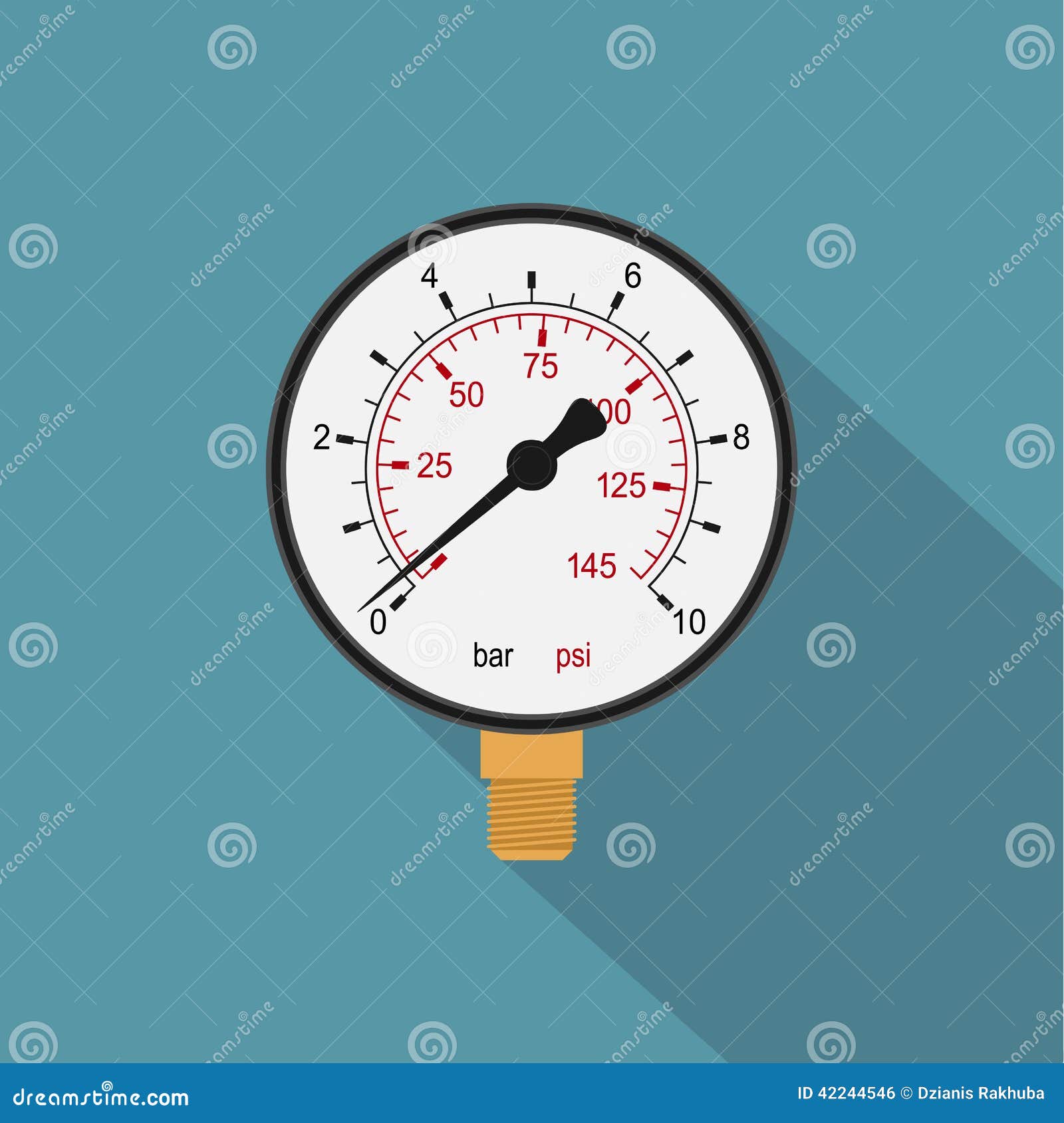 Manometer stock vector. Illustration of meter, estimate - 42244546
