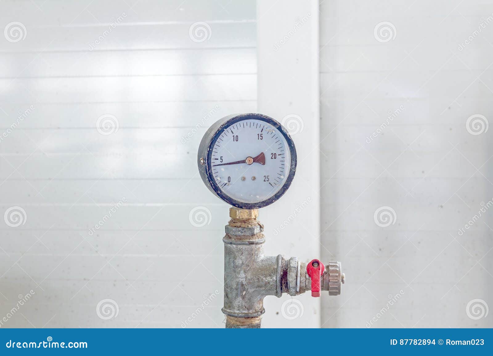 Manometer on Pipe for a Pressure Metering Stock Photo - Image of ...