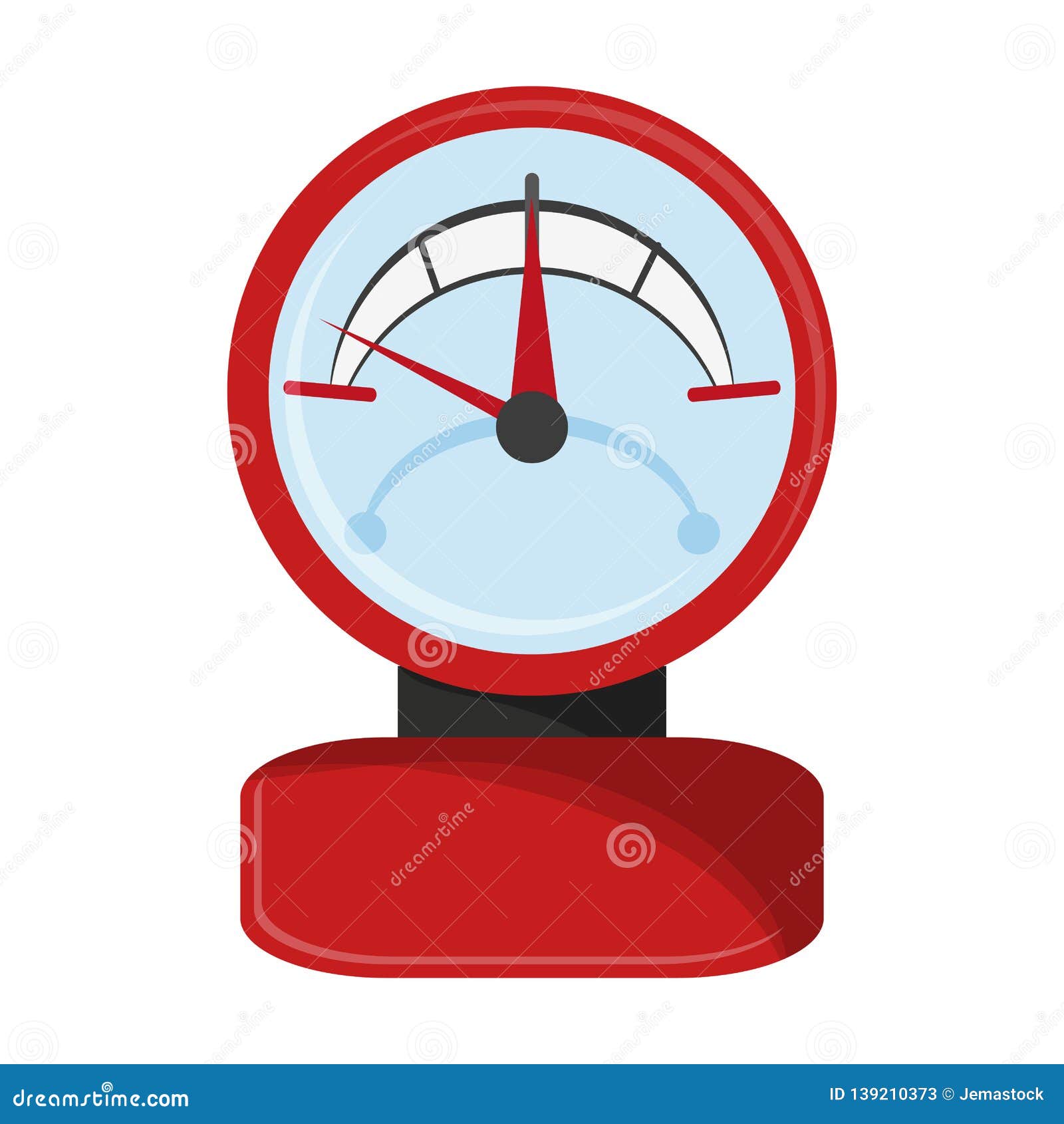 Manometer Pressure Device Cartoon Vector | CartoonDealer.com #139210373