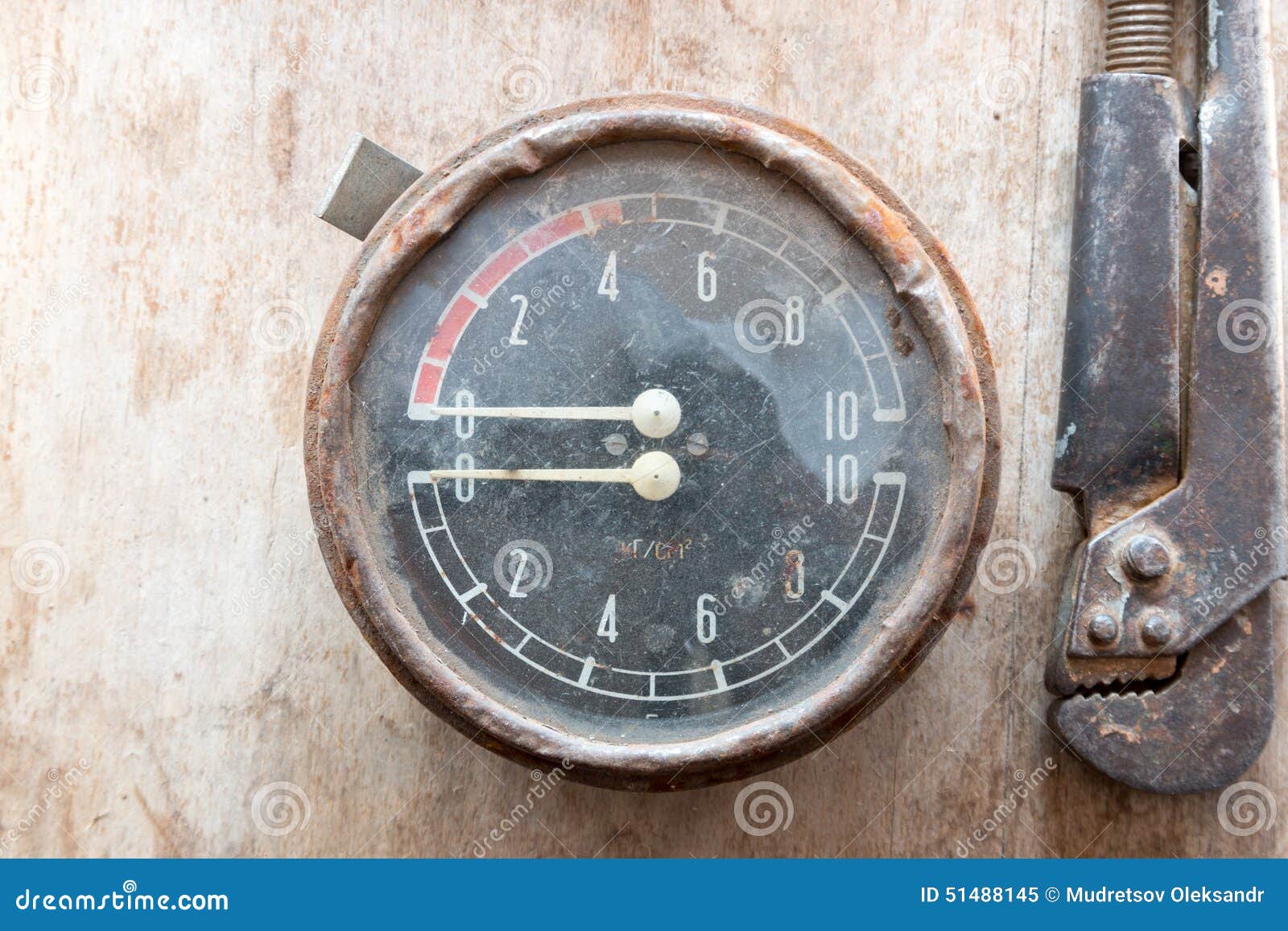 Manometer. Steampunk Background. Stock Image - Image of aged, steampunk ...