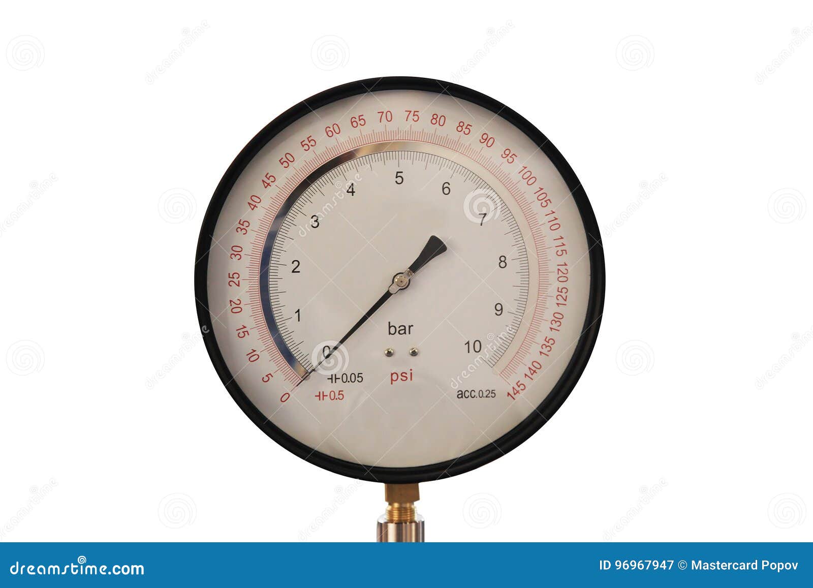 Manometer on White Background Stock Image - Image of monitor, closeup ...