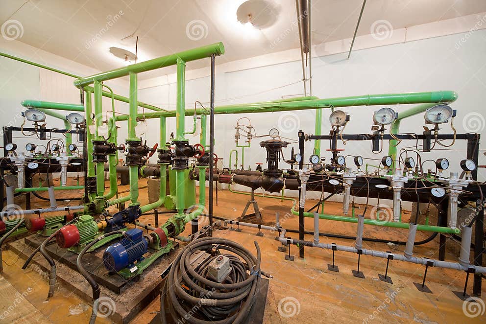 Manometers in the boiler stock photo. Image of equipment - 27108004
