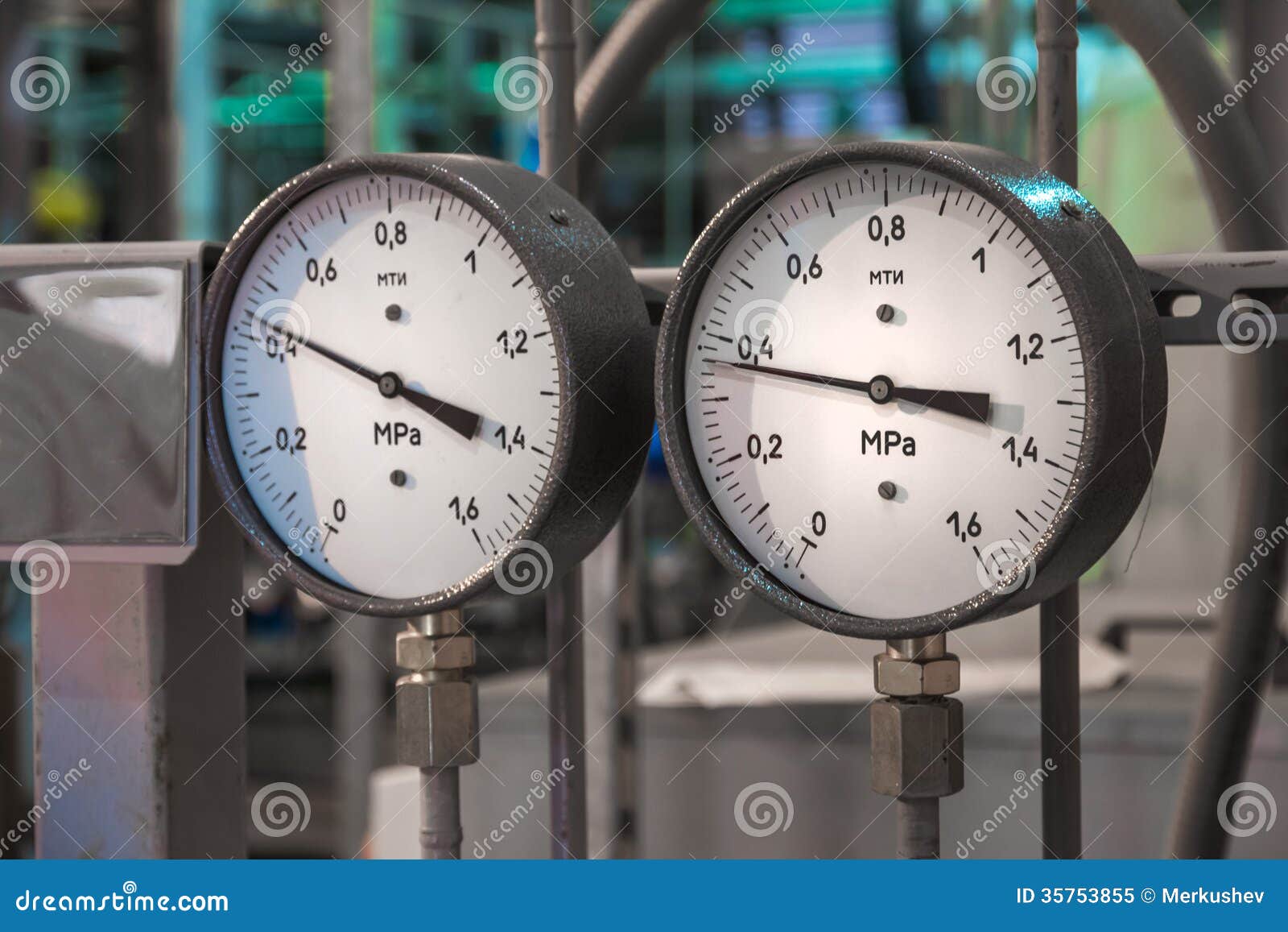 Manometers in the boiler stock image. Image of meter - 35753855