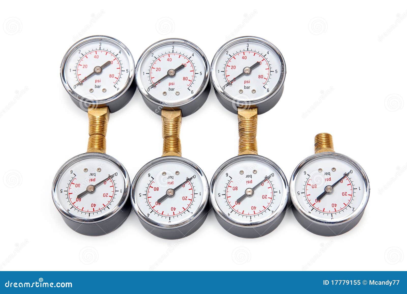 Manometers for Pressure Measurement Stock Image - Image of division ...