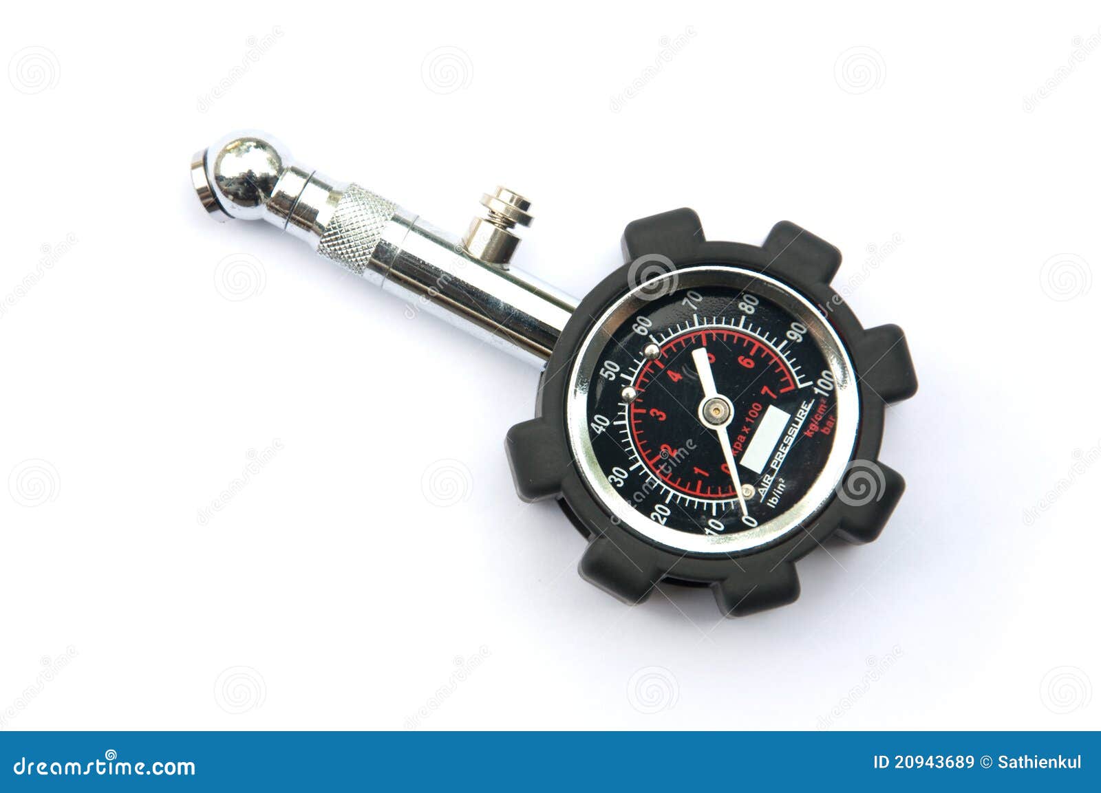 Manometro del pneumatico immagine stock. Immagine di pressione - 20943689