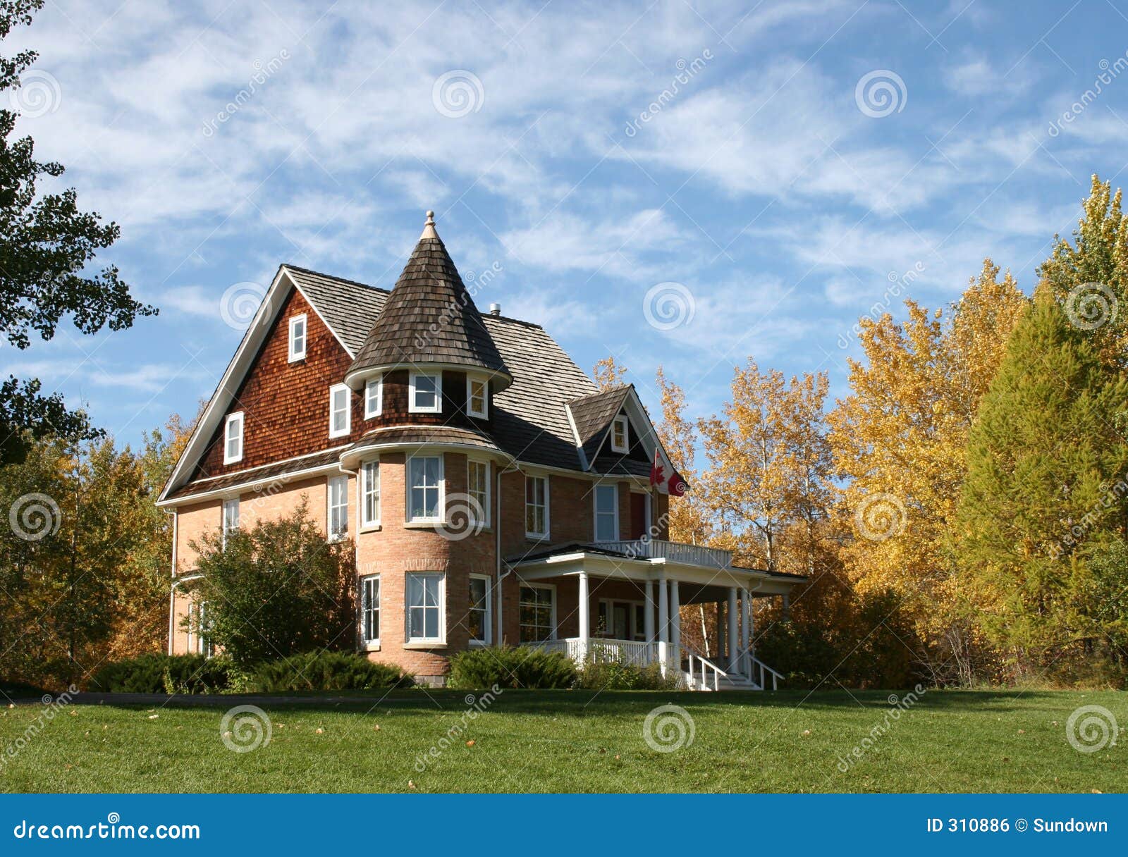 Manor House 3 stock photo. Image of trim, wooden, residence - 310886