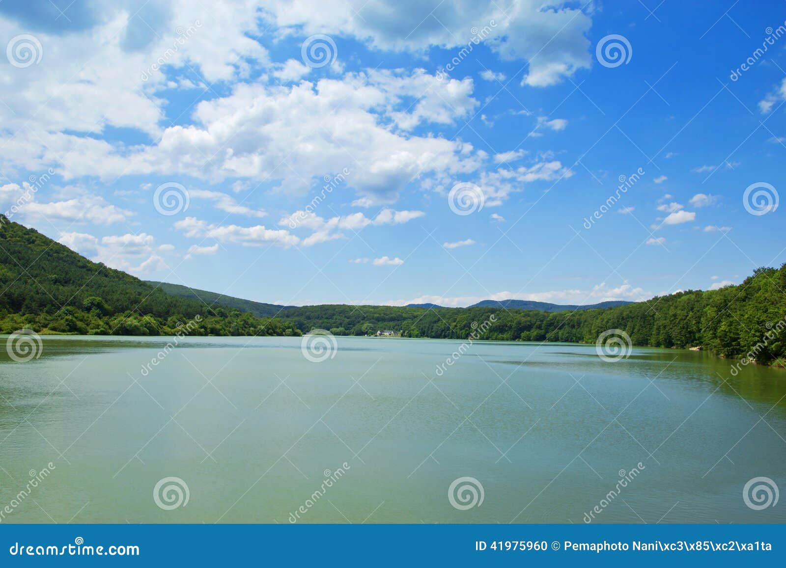 Manor House on Lake Shore stock photo. Image of mountains - 41975960