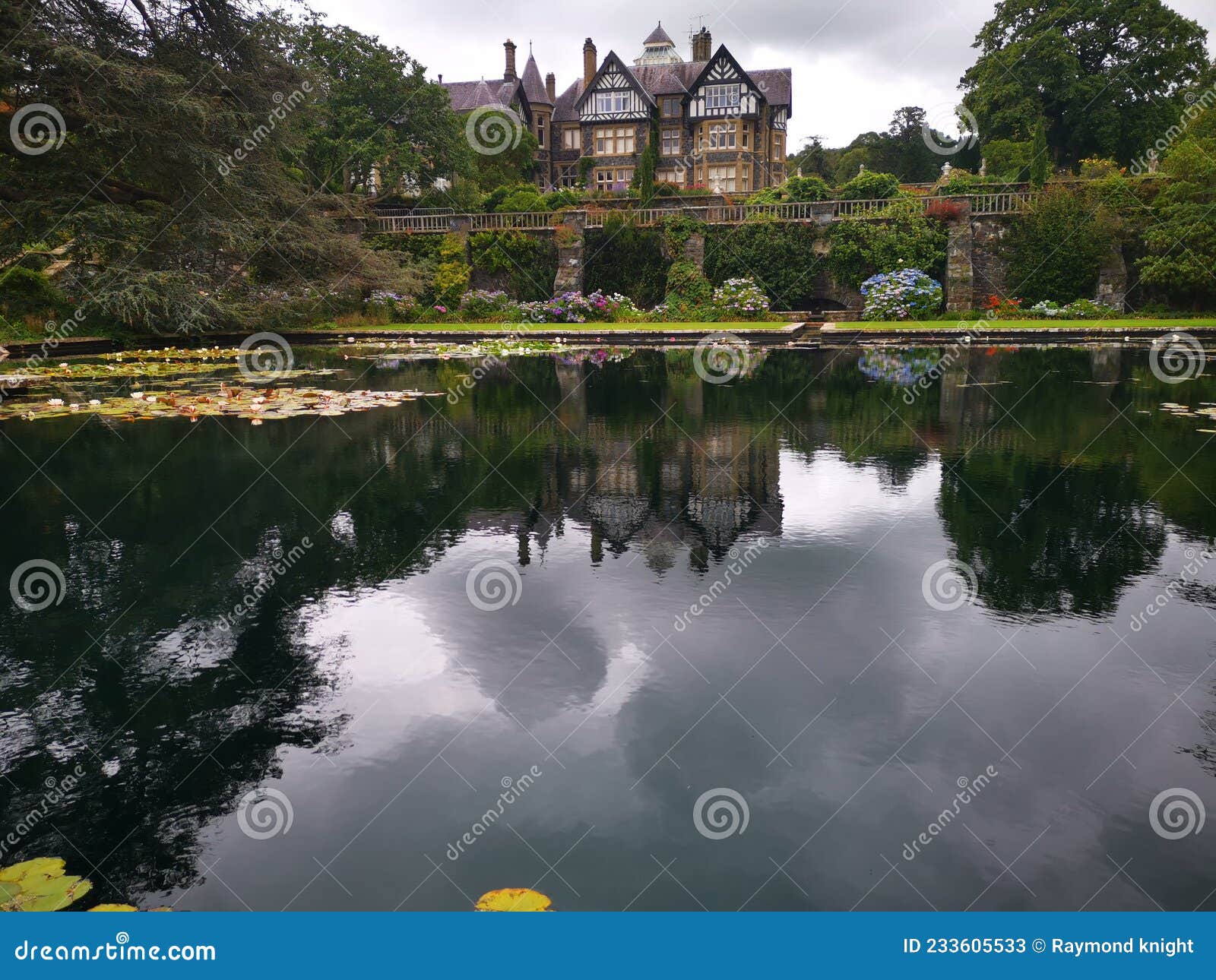 Manor House by the pond stock image. Image of estate - 233605533