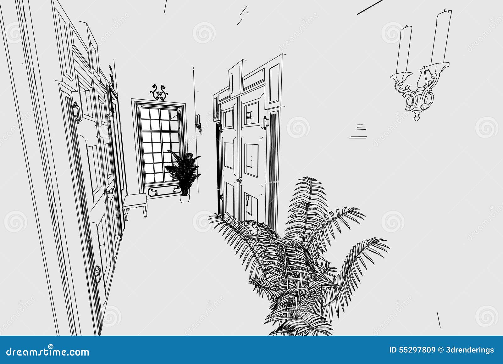 Manor interior stock illustration. Illustration of toon - 55297809