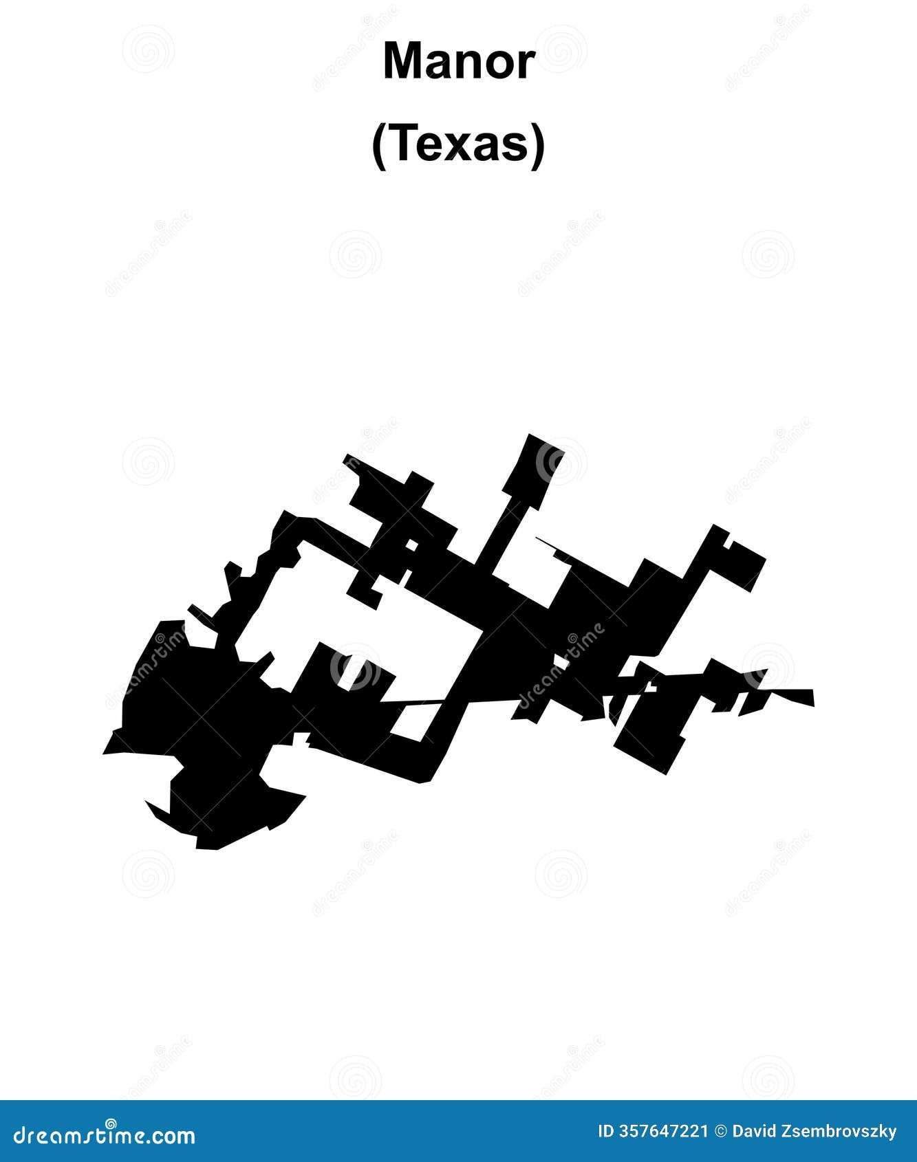 Manor Outline Map Cartoon Vector | CartoonDealer.com #357647221