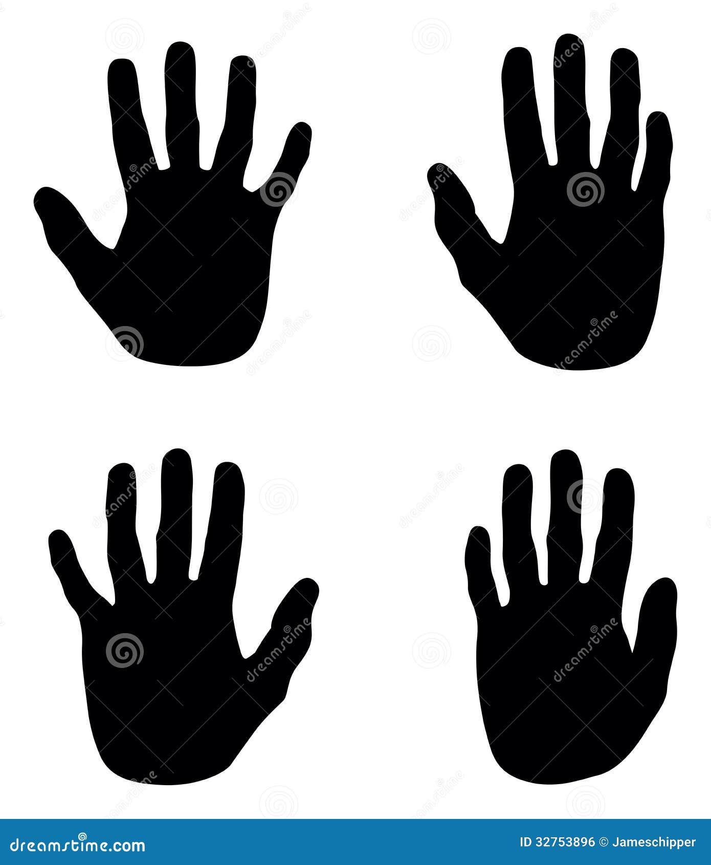 Manos abstractas ilustración del vector. Ilustración de oscuro - 32753896