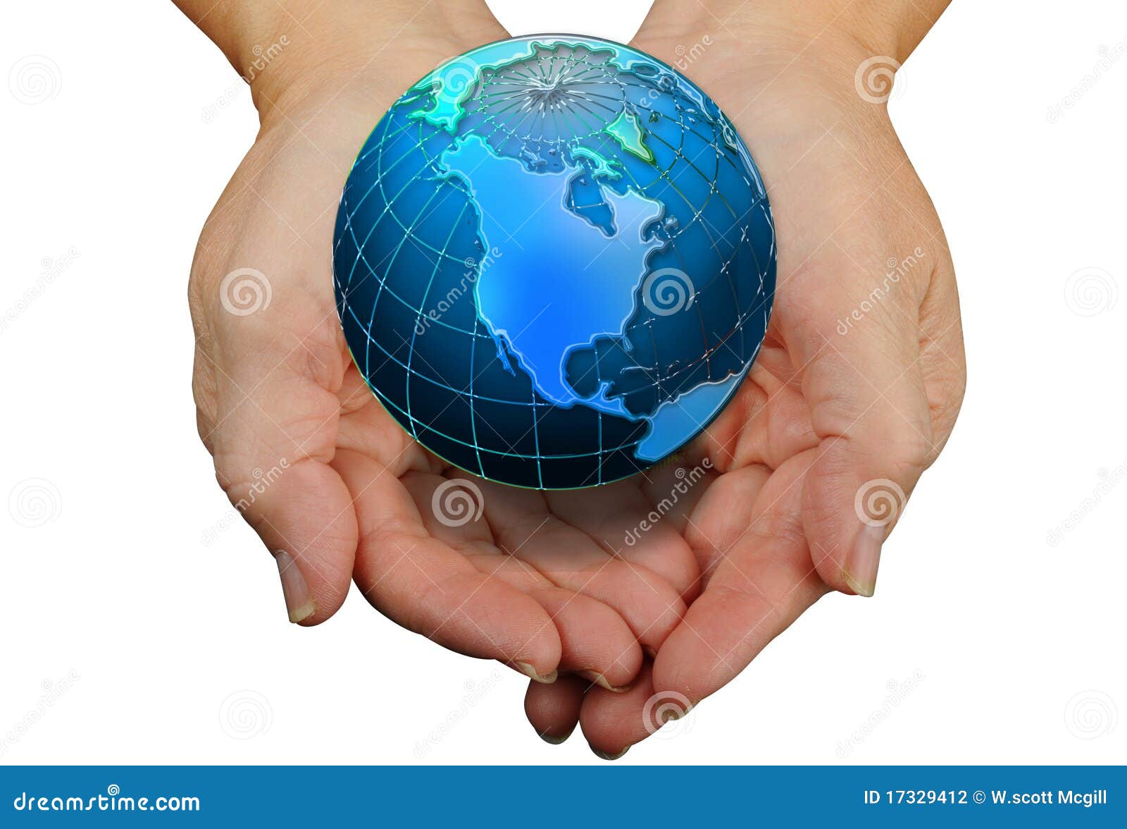 Manos con el mundo foto de archivo. Imagen de fondo, norte - 17329412