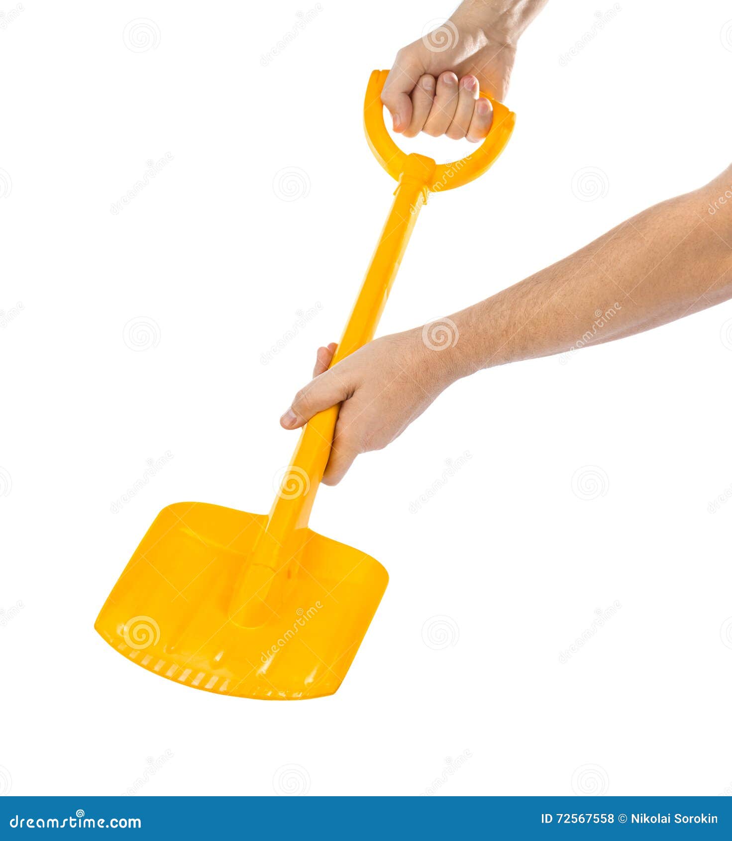 Manos con la pala foto de archivo. Imagen de cavador - 72567558