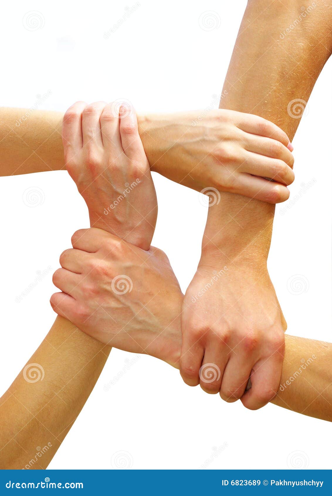 Manos conectadas imagen de archivo. Imagen de personas - 6823689