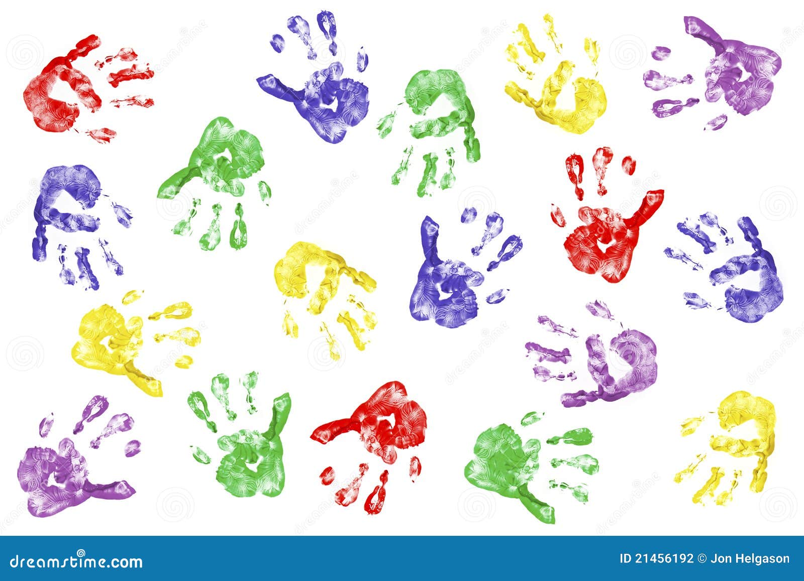 Manos creativas stock de ilustración. Ilustración de colorido - 21456192