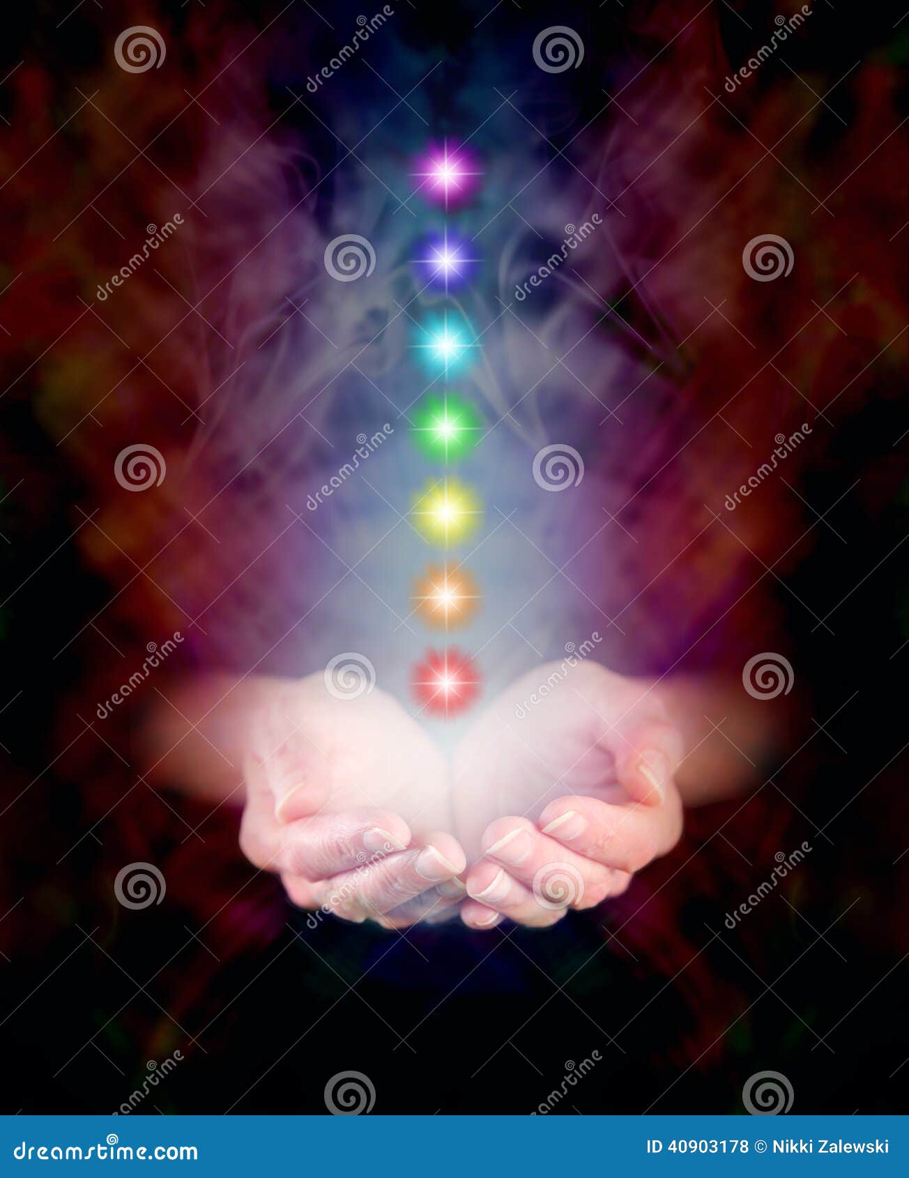 Manos Curativas Y Siete Chakras Foto de archivo - Imagen de espiritual ...