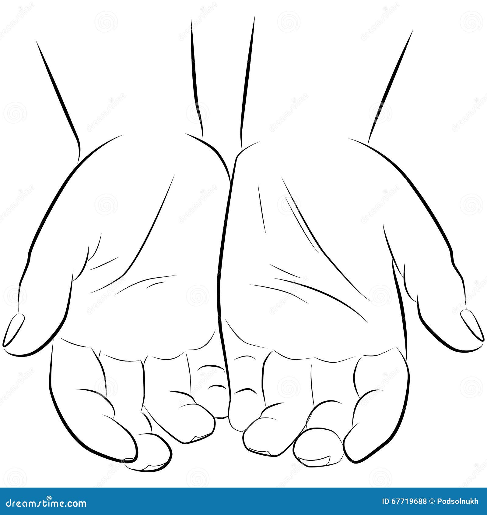 Manos Extendidas Dibujo