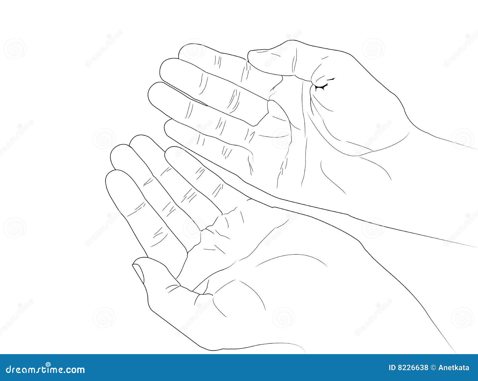 Manos humanas vectorizadas ilustración del vector. Ilustración de ...