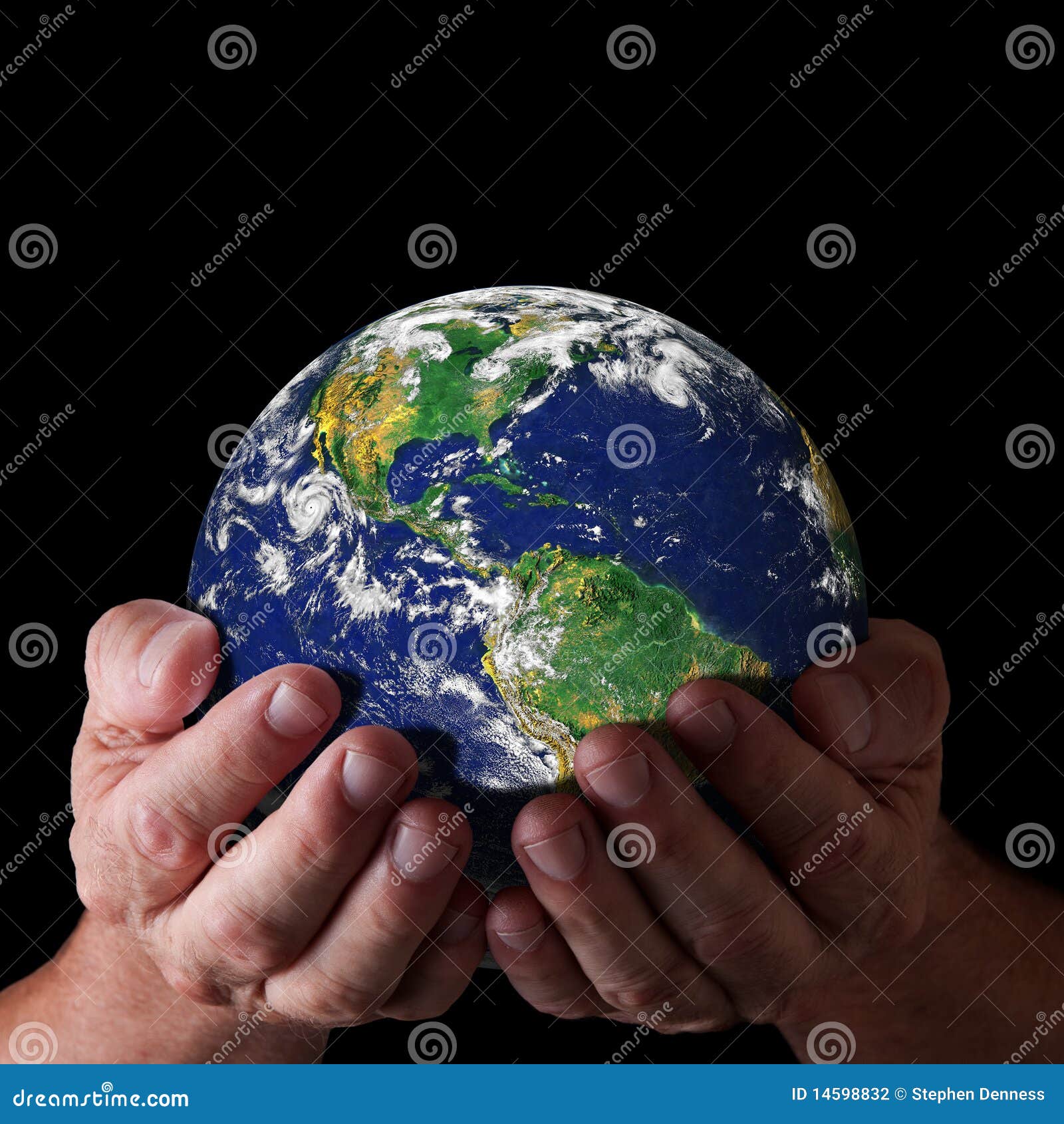 Manos Que Sostienen El Mundo Fotografía de archivo - Imagen: 14598832