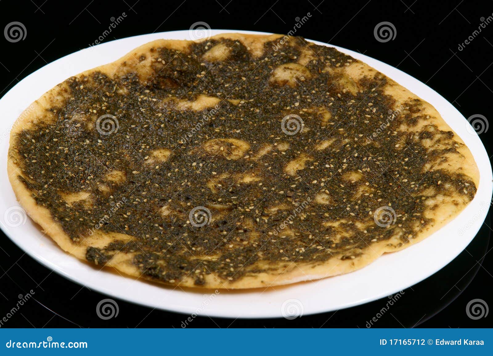 Manouche stock photo. Image of thyme, manakiche, sesame - 17165712