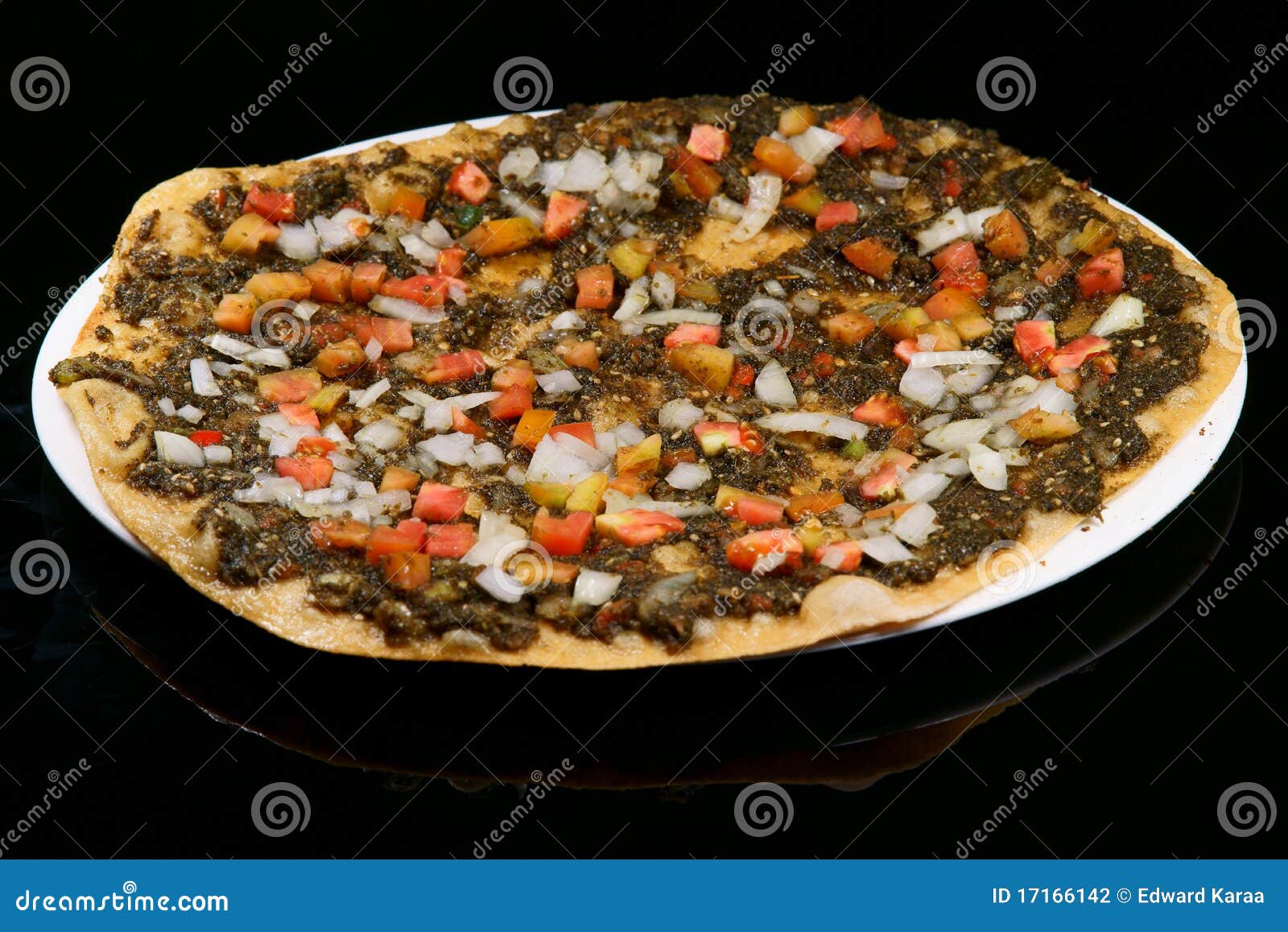 Manouche Extra stock photo. Image of east, fatayer, lebanese - 17166142