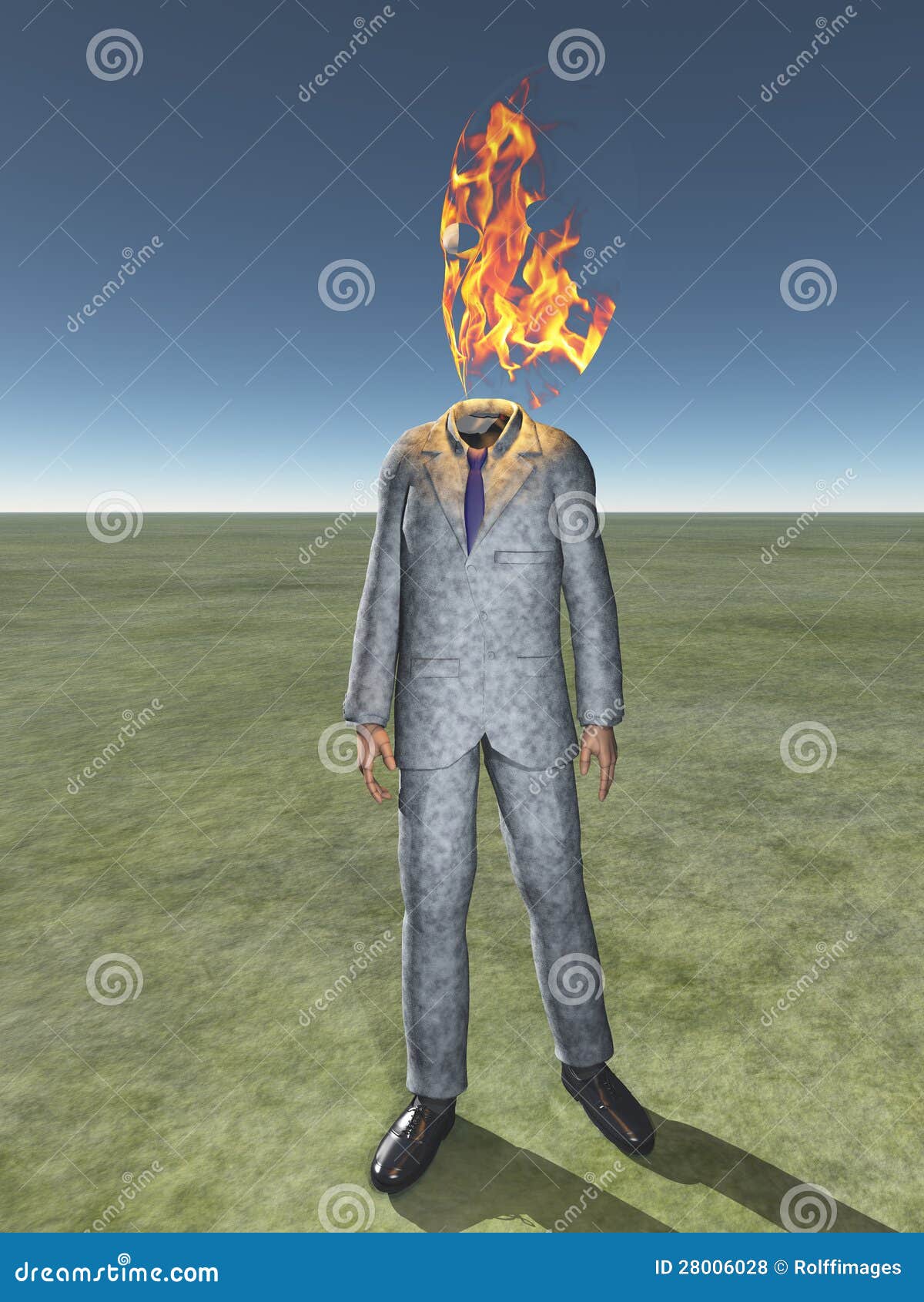 Mans body with fire stock illustration. Illustration of furious - 28006028