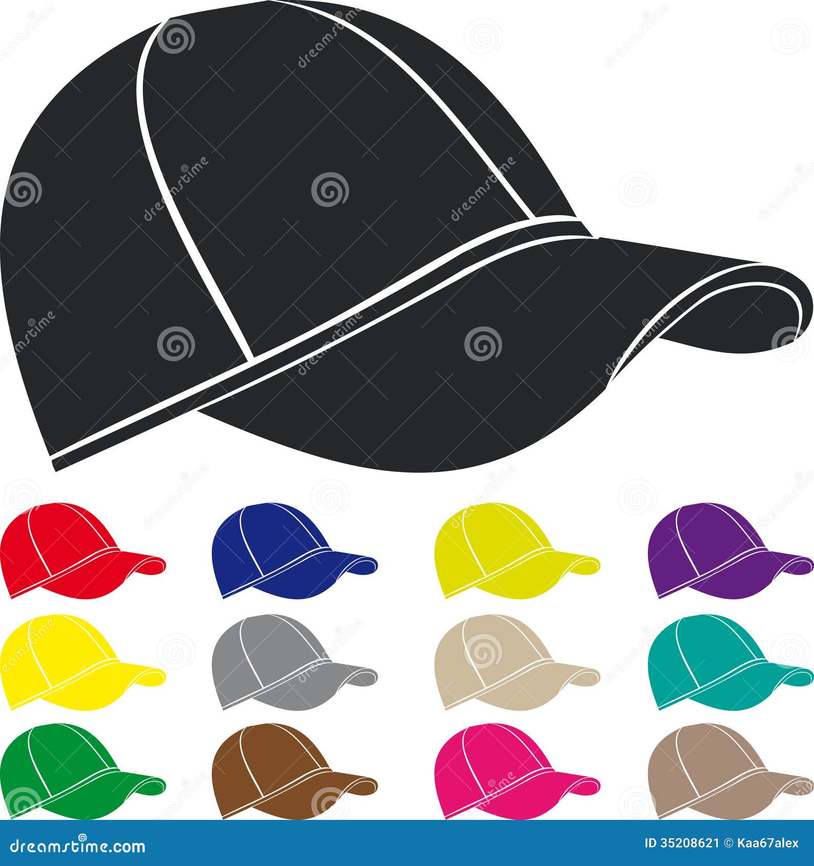 Mans cap stock vector. Illustration of convenience, fashionable - 35208621