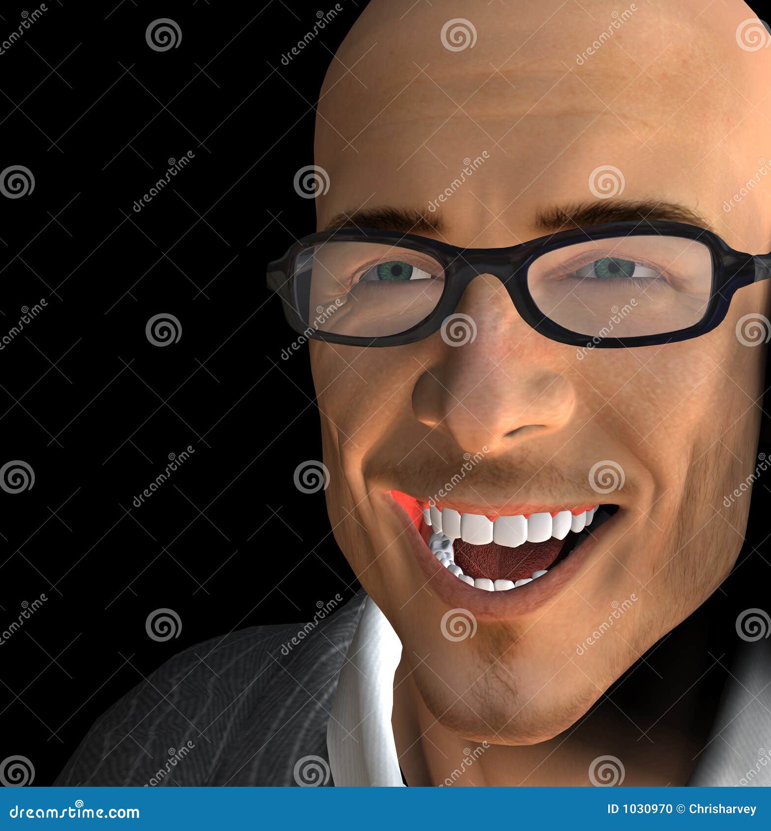 Mans Face 20 stock illustration. Illustration of happy - 1030970