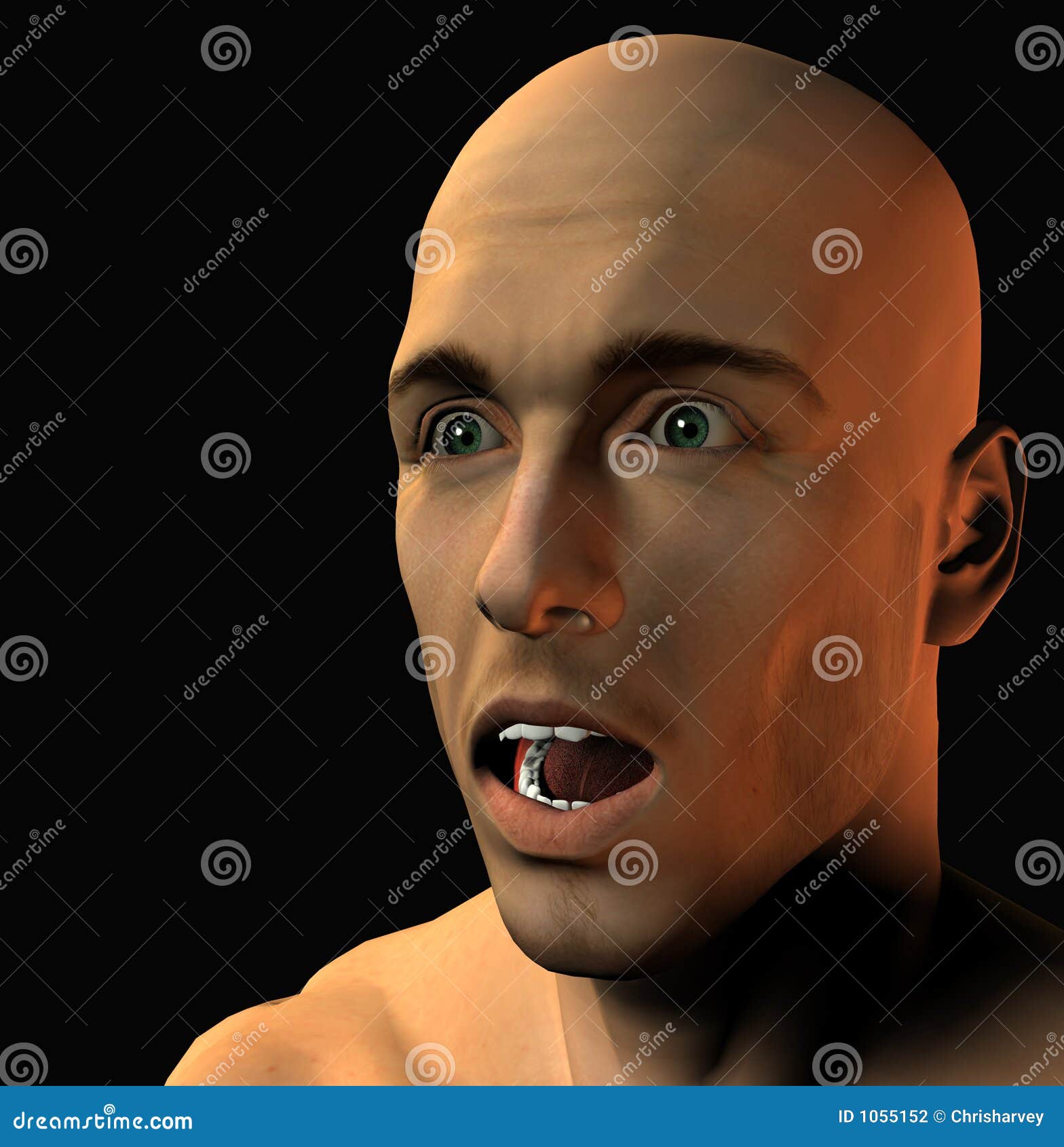 Mans Face 3 stock illustration. Illustration of human - 1055152