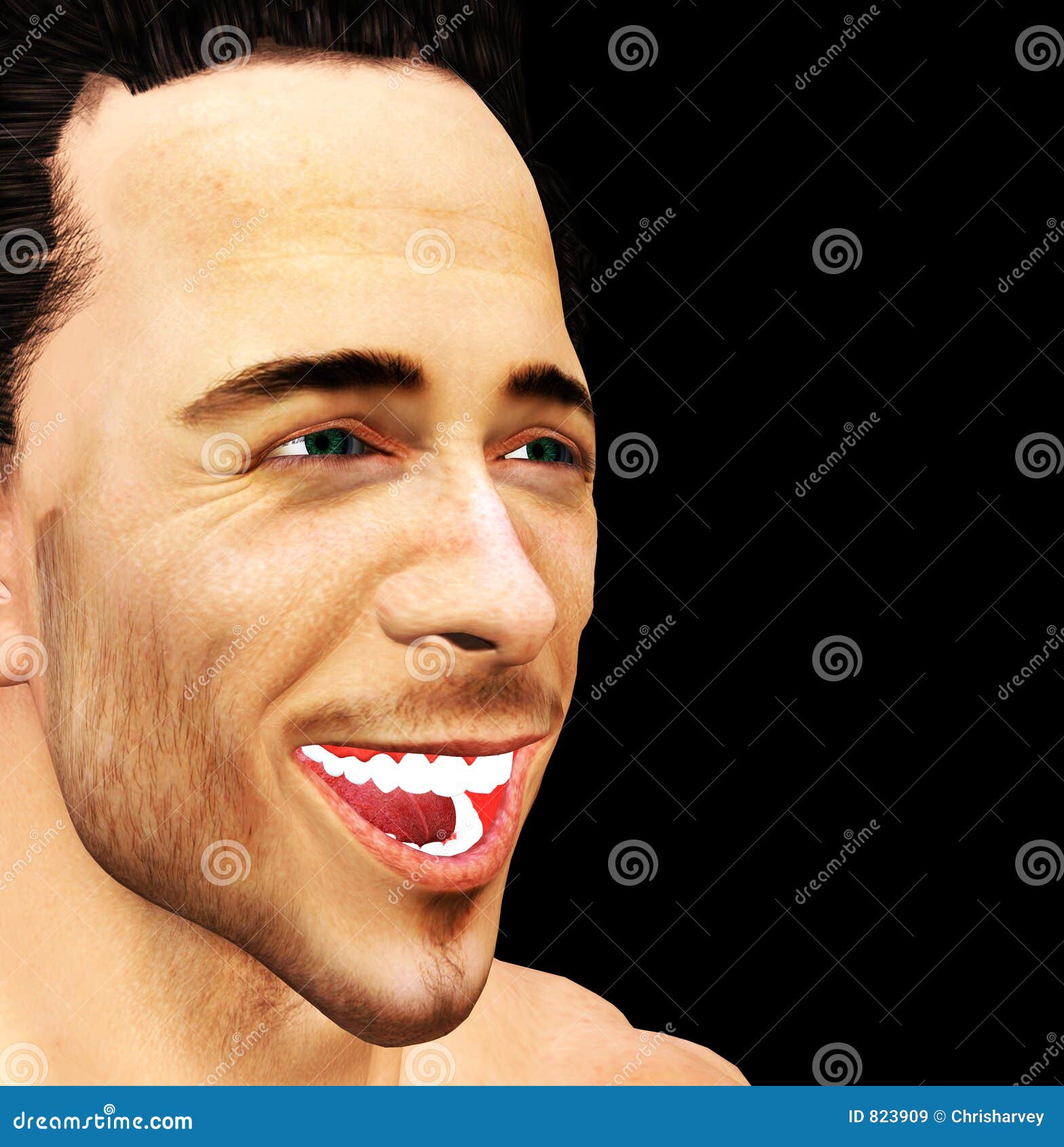 Mans Face 31 stock image. Image of expressive, adult, colorful - 823909