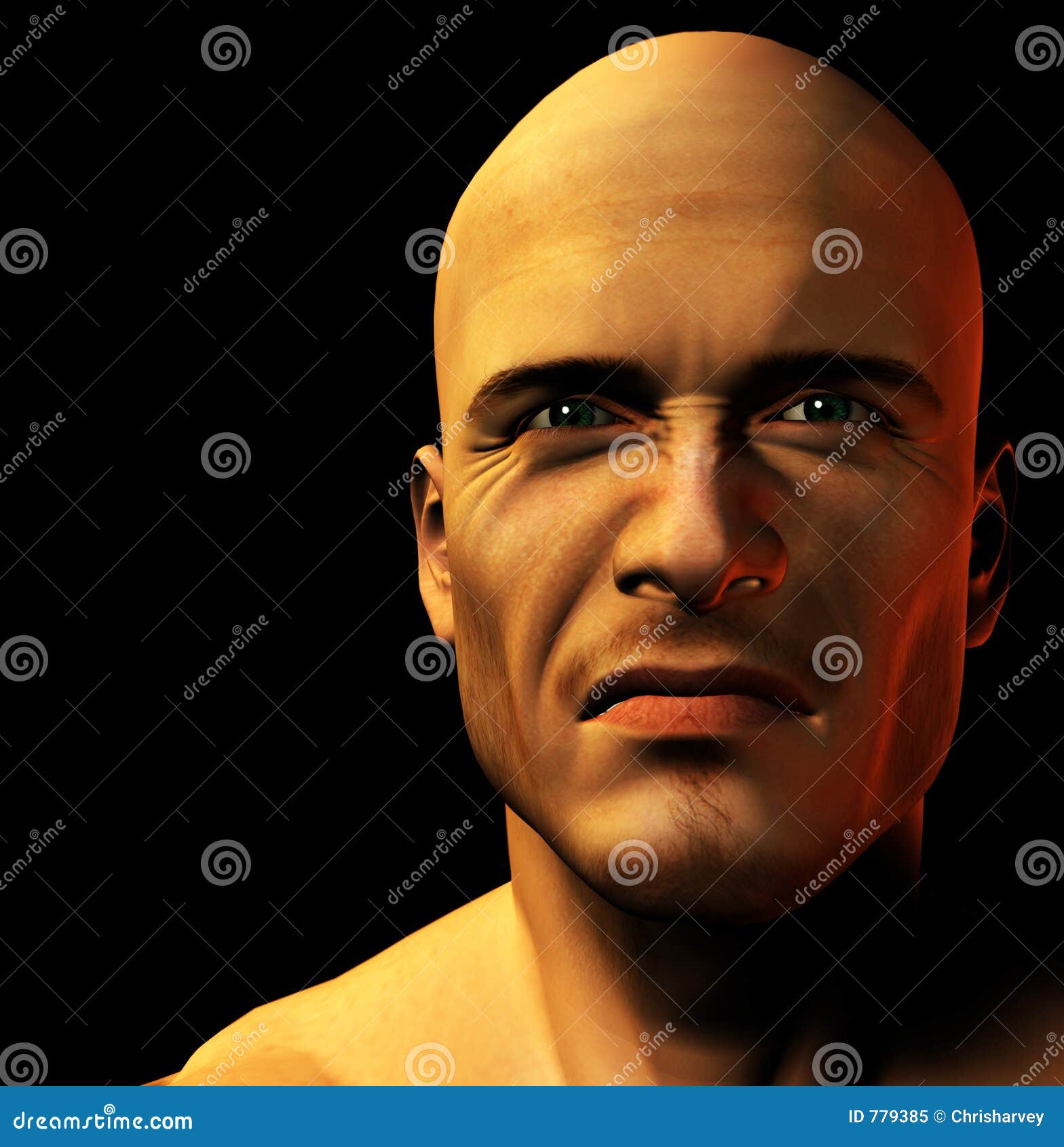 Mans Face 7 stock image. Image of male, colourful, background - 779385