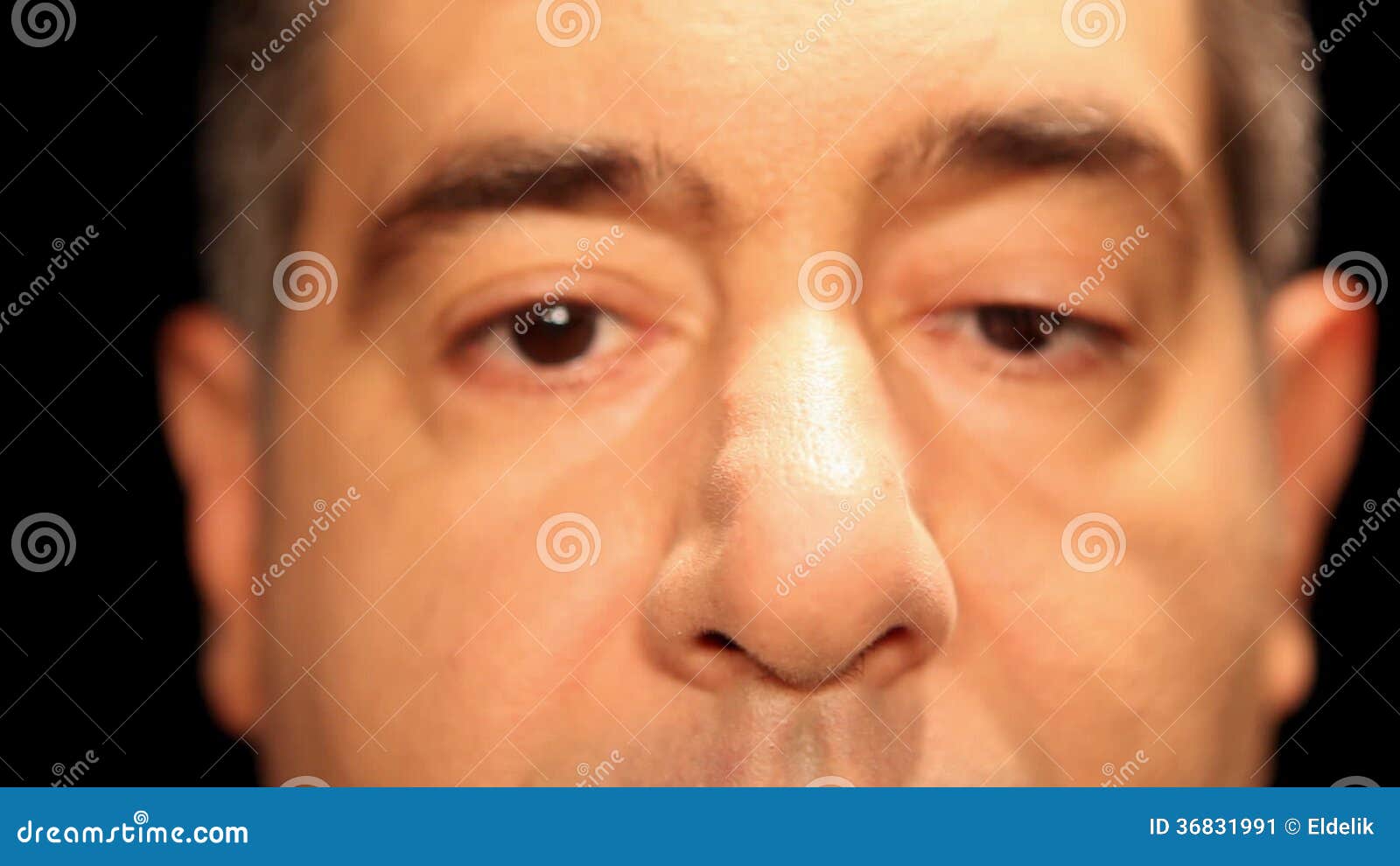 Mans Face, Extreme Close-up of Eyes Stock Video - Video of intelligent ...