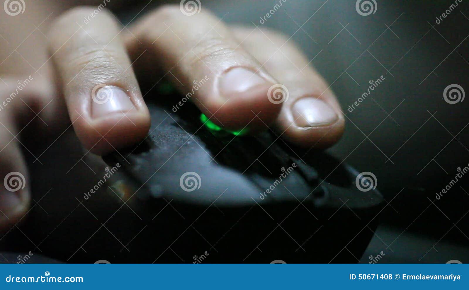 Mans Fingers Clicking on Mouse. HD. 1920x1080 Stock Footage - Video of ...