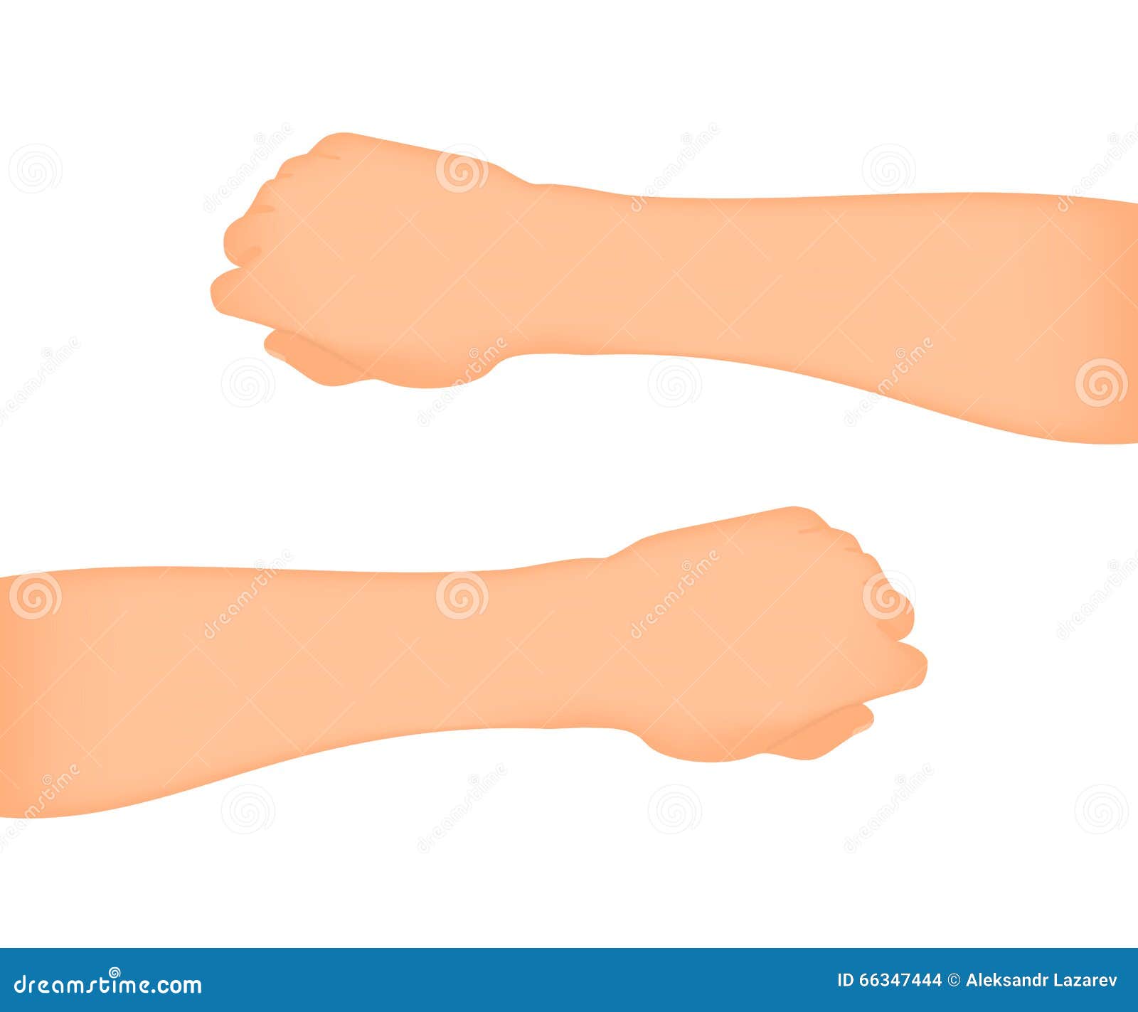 Mans hand right and left stock vector. Illustration of caucasian - 66347444